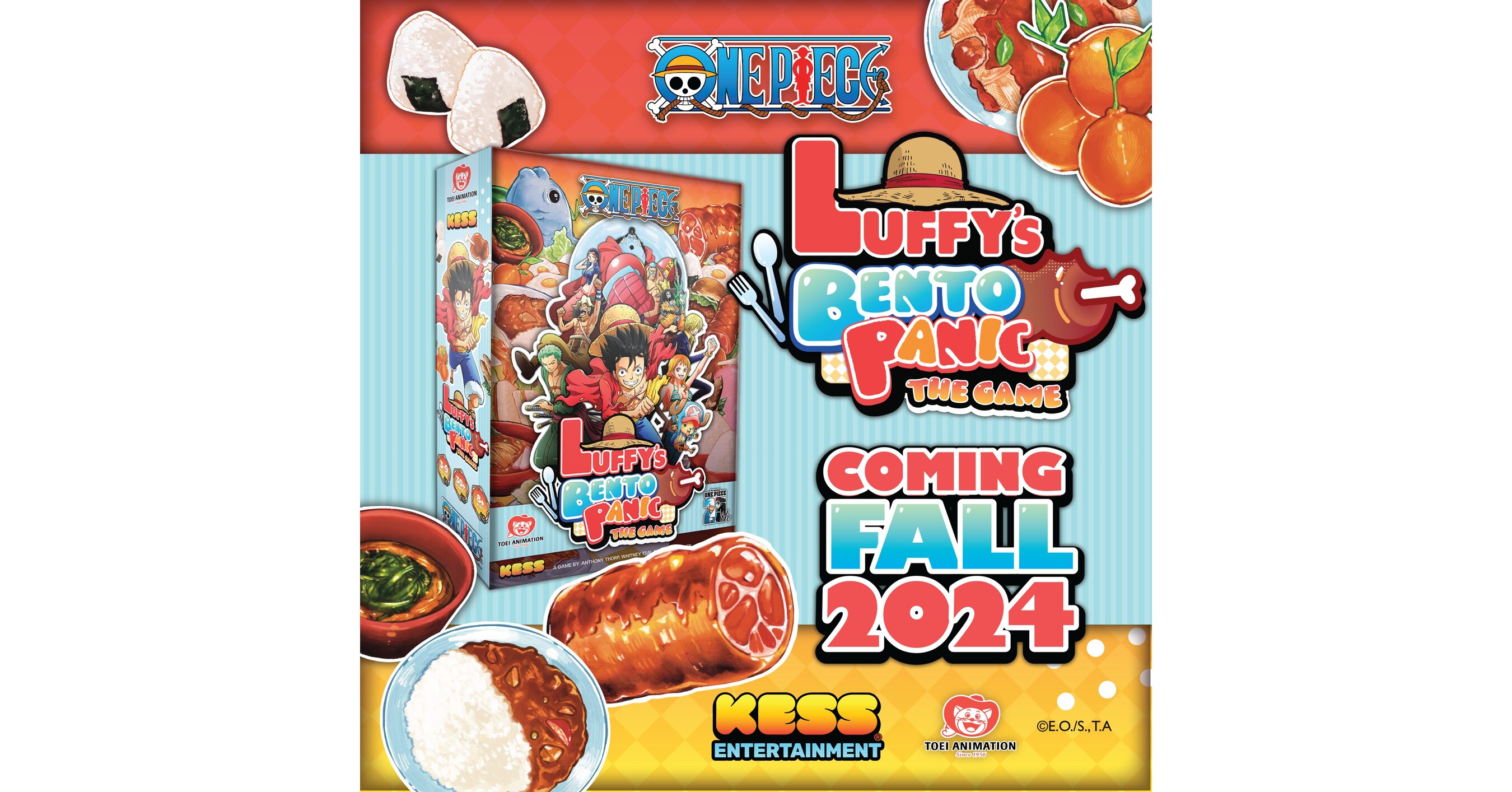 KessCo annonce le prochain jeu de plateau One Piece : Luffy's Bento Panic