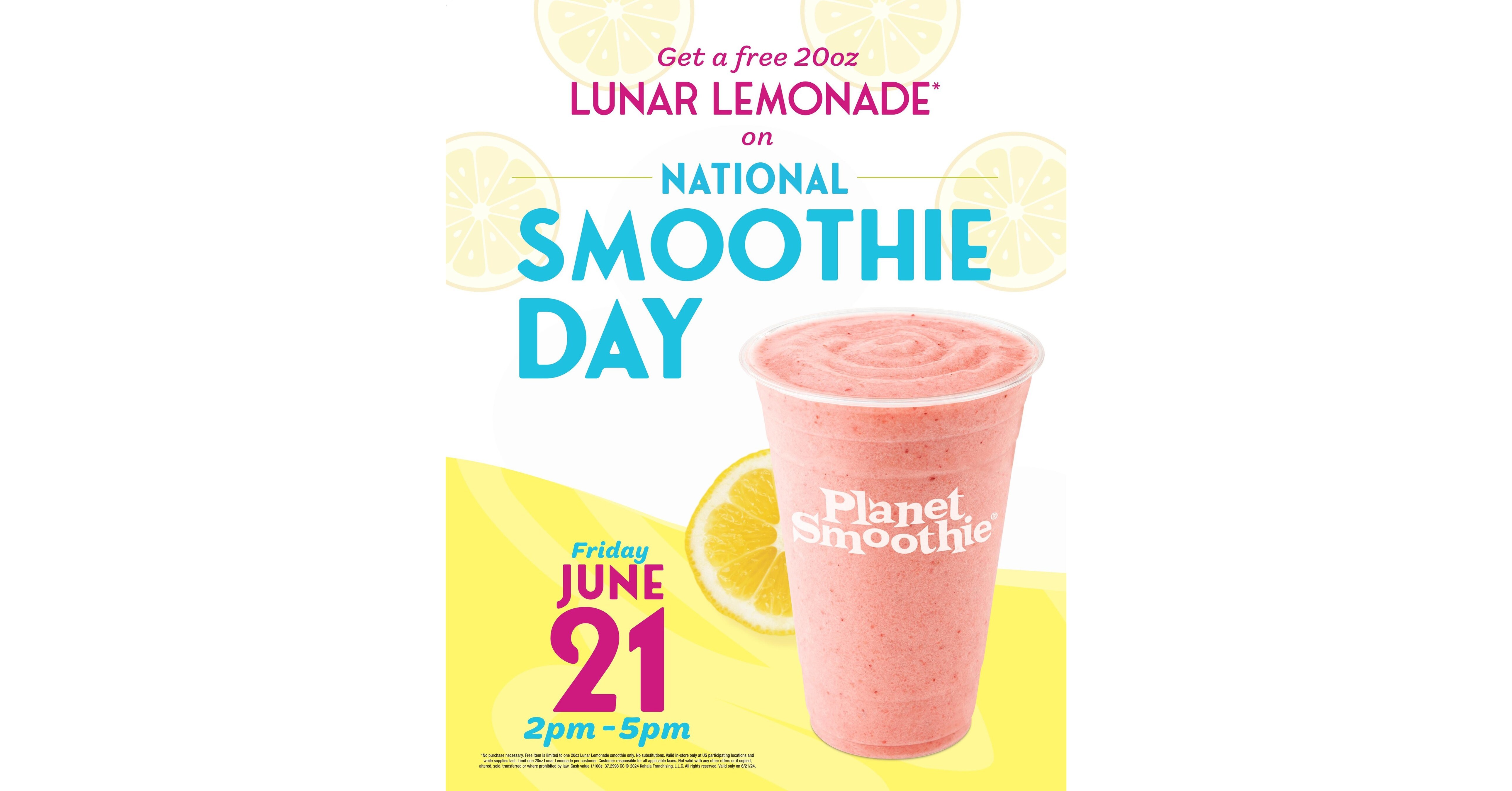 Planet Smoothie Offers FREE Smoothies Nationwide in Celebration of ...