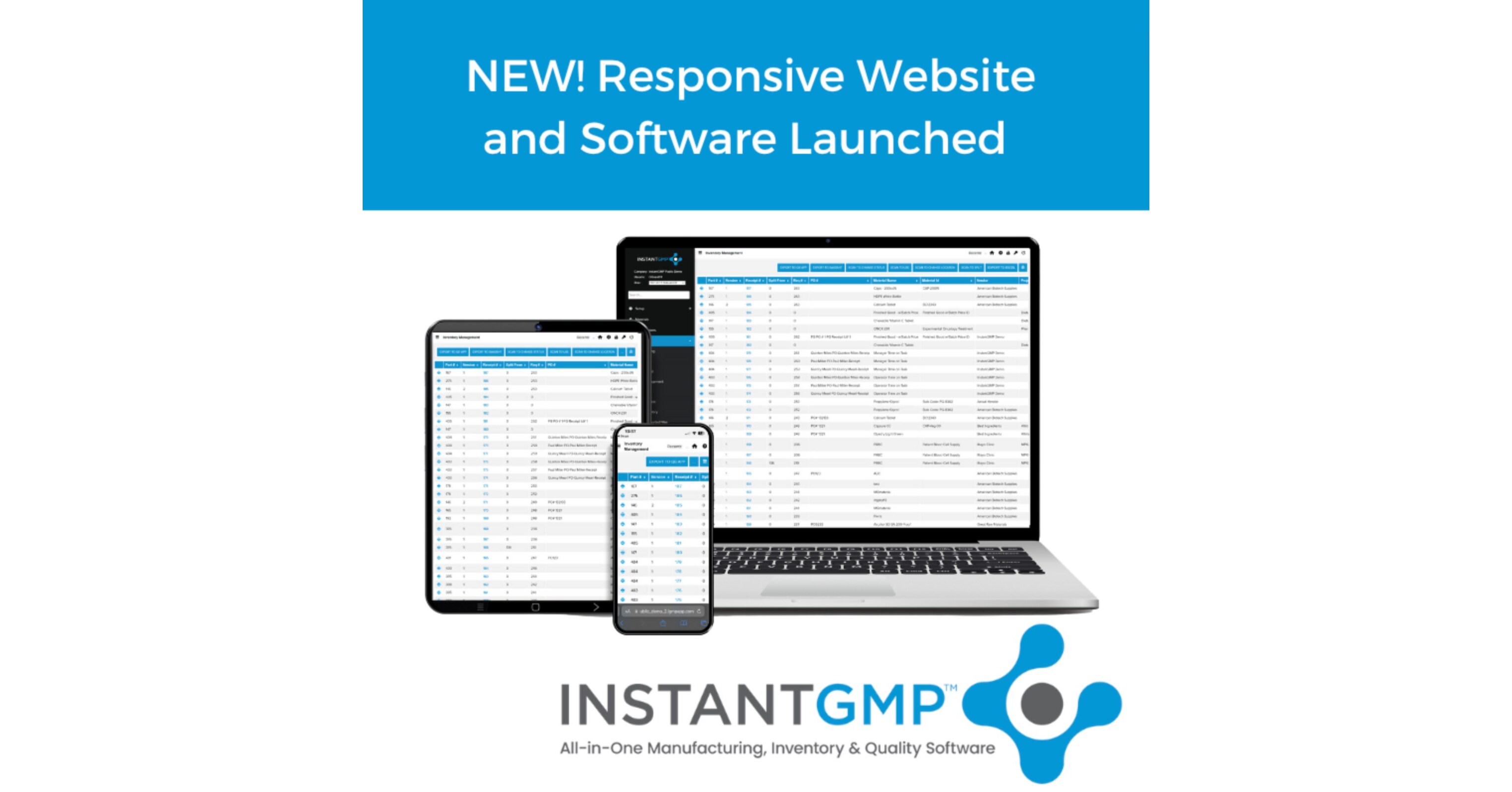 InstantGMP™ Announces Responsive Design Capabilities with Website ...