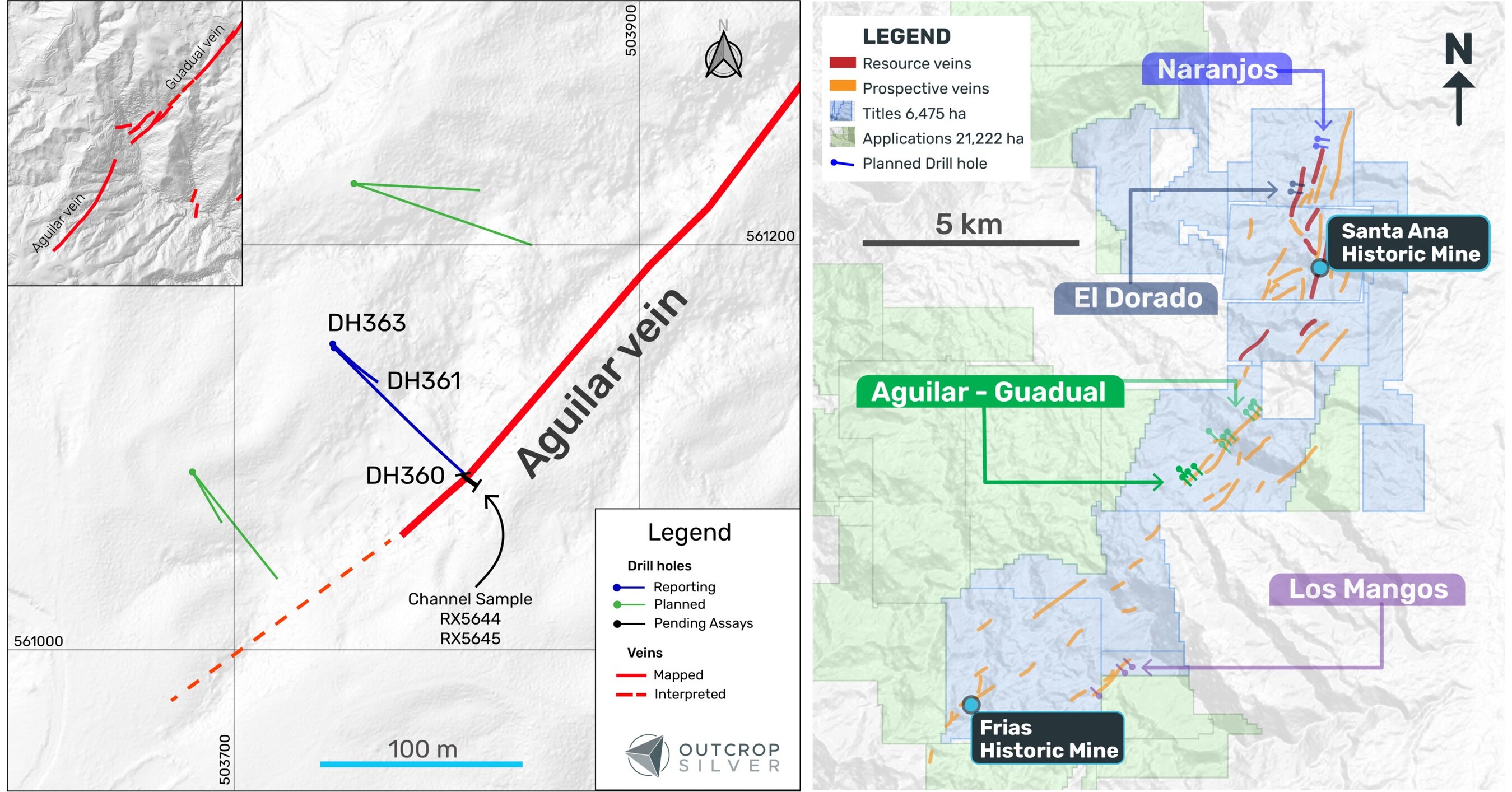 OUTCROP SILVER DRILLS HIGH-GRADE SILVER AT NEW AGUILAR VEIN ...