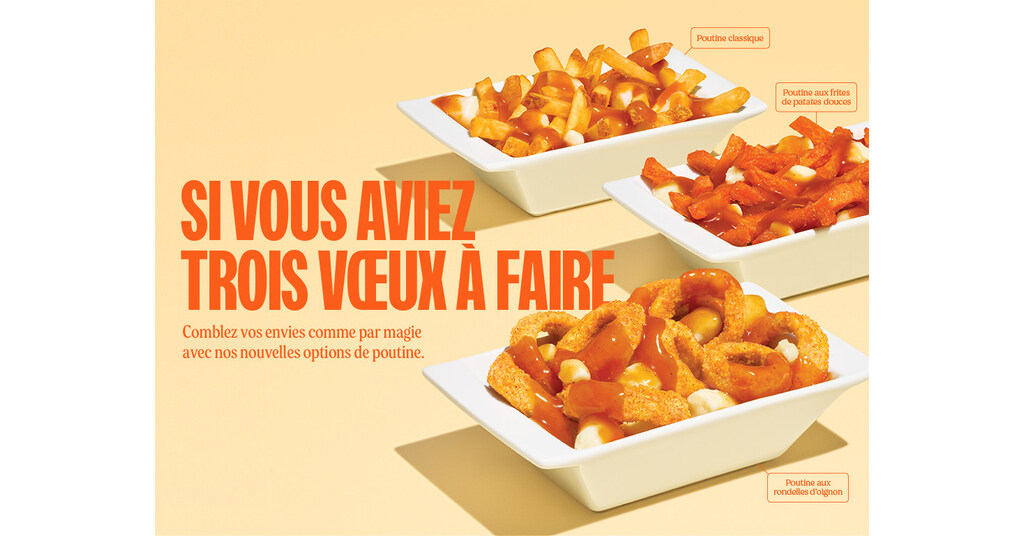 A&W offre trois options de poutines juste à temps pour l'été