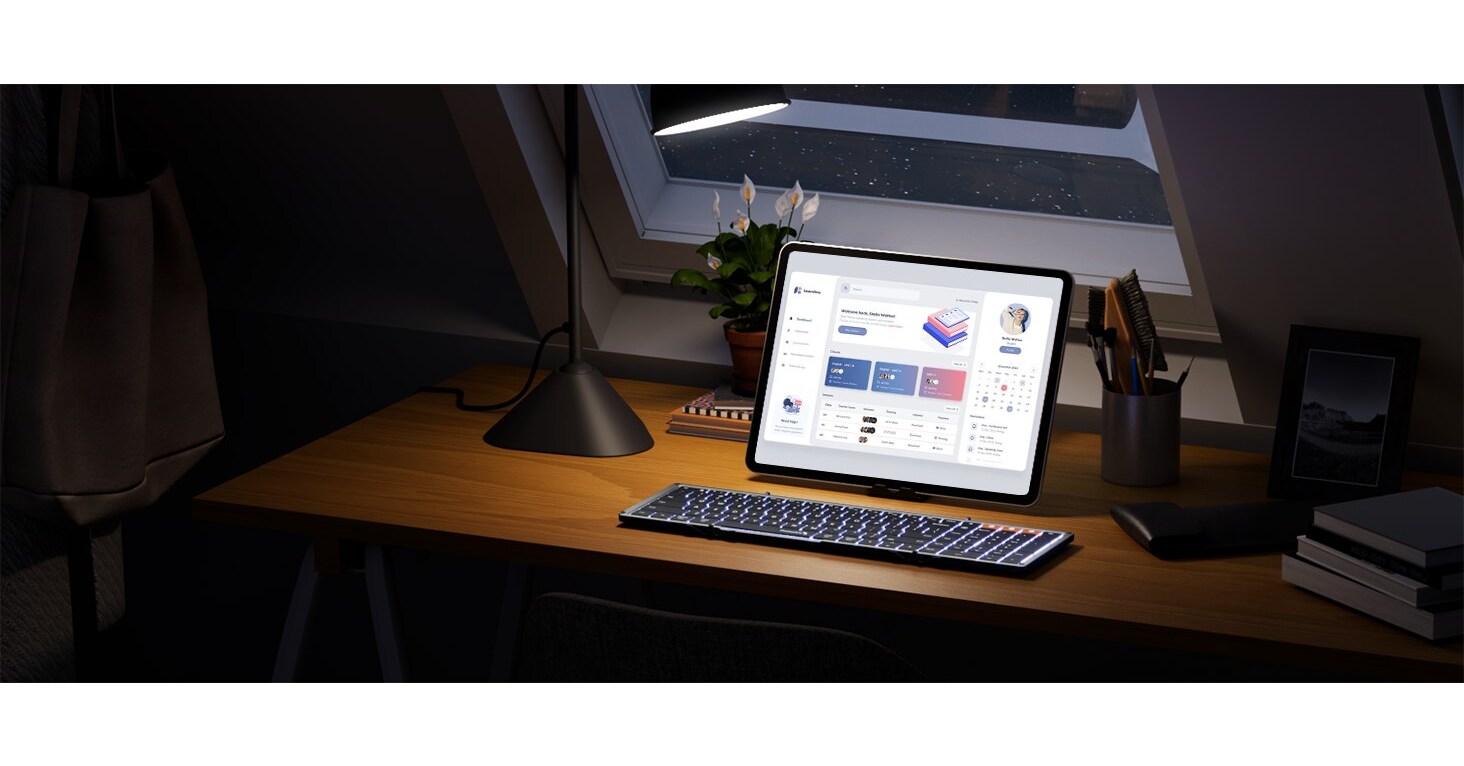 ProtoArc unveils XK01 Plus: a full-size backlit foldable keyboard for ...