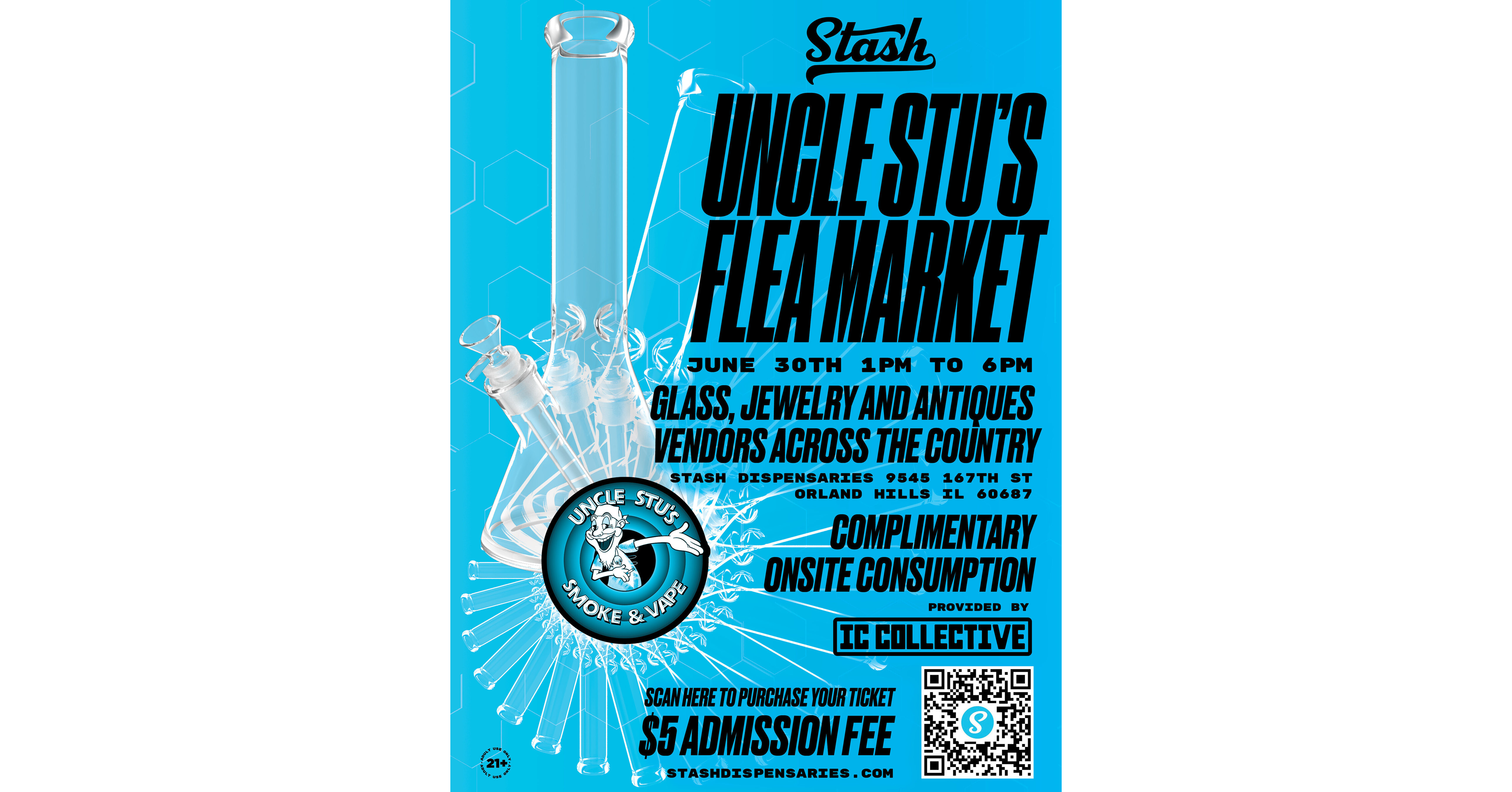 Step Right Up to Uncle Stu's Flea Market at Stash Dispensaries This Summer!