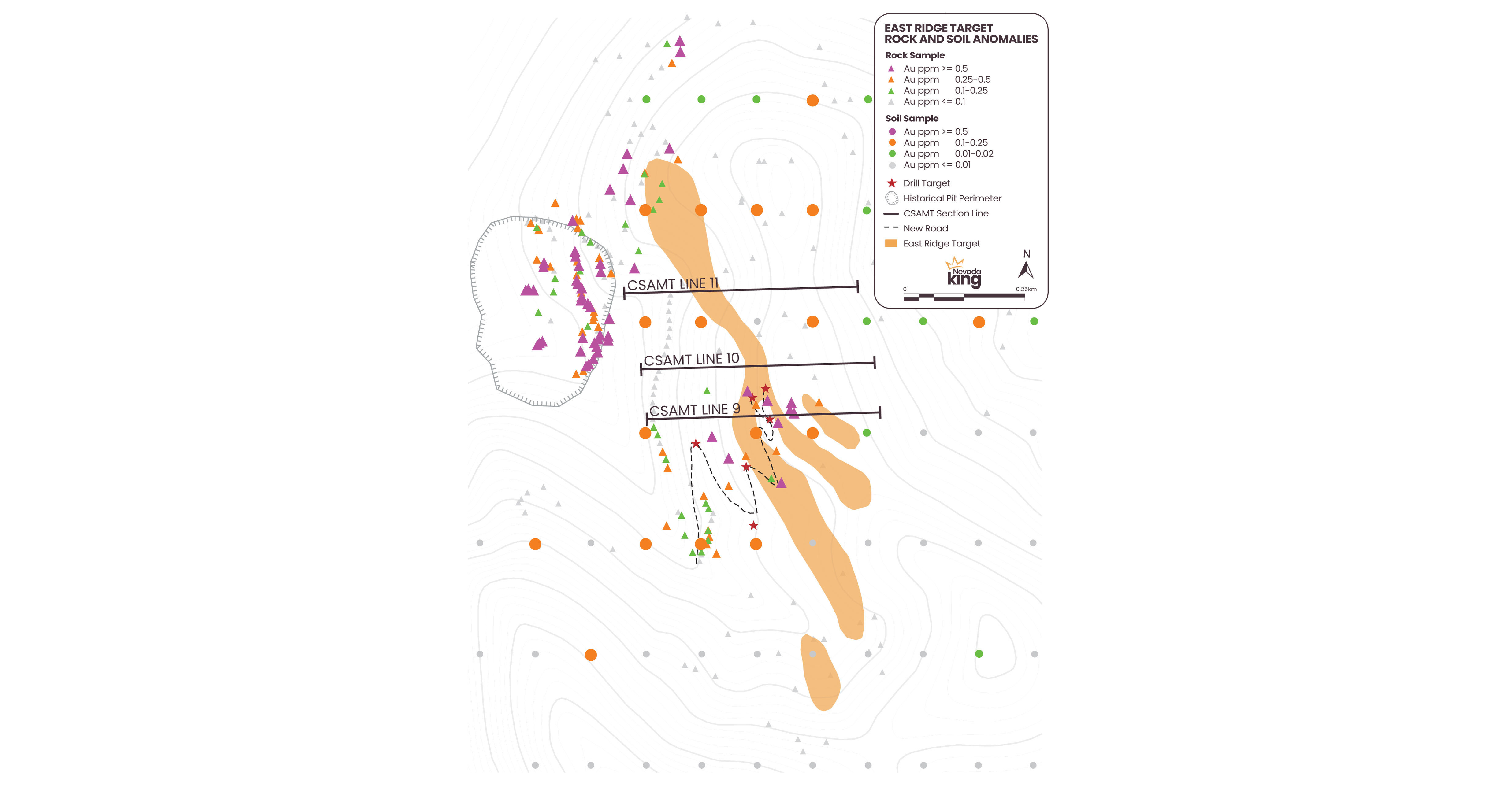 NEVADA KING MOBILIZES DRILL RIG TO EAST RIDGE TARGET TO TEST AT-SURFACE ...