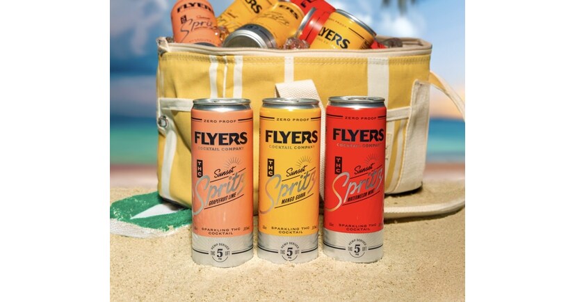 Flyers Cocktail Company Announces 'Sunset Spritz Hemp THC Cocktails'
