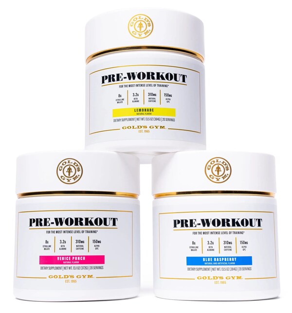 GOLD'S GYM, "THE MECCA OF BODYBUILDING," LAUNCHES ITS FIRST PREMIUM PRE ...