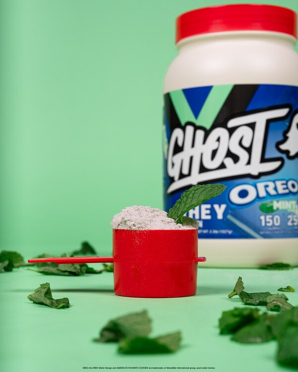 A Collab That Was Mint To Be! GHOST® Launches Limited-Edition OREO® "Mint" Whey Protein Powder