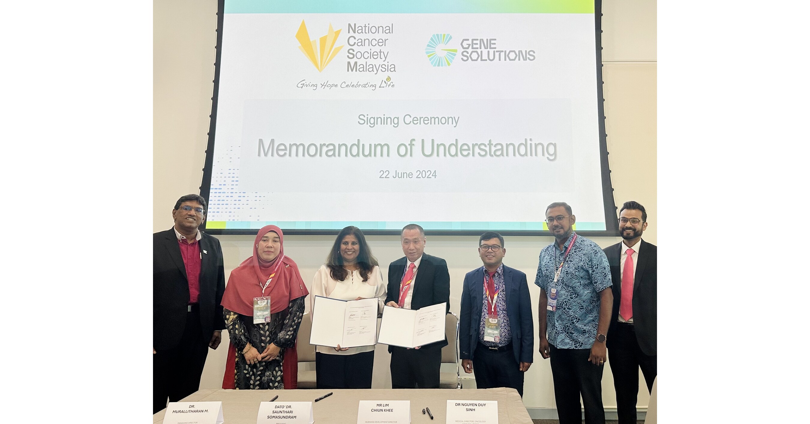 National Cancer Society Malaysia and Gene Solutions Forge Partnership ...