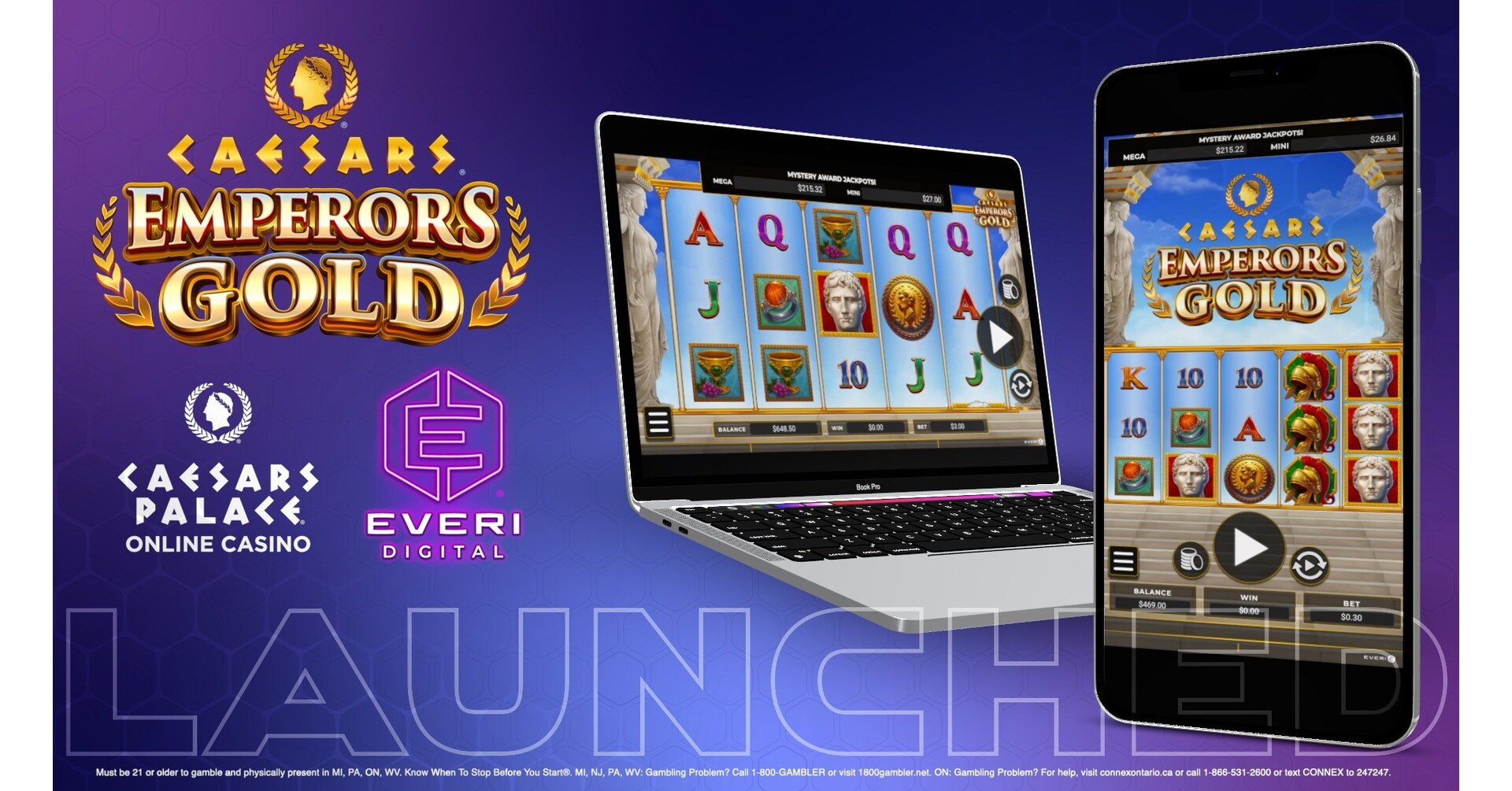EVERI DIGITAL AND CAESARS DIGITAL LAUNCH CAESARS-BRANDED SLOT "CAESARS ...