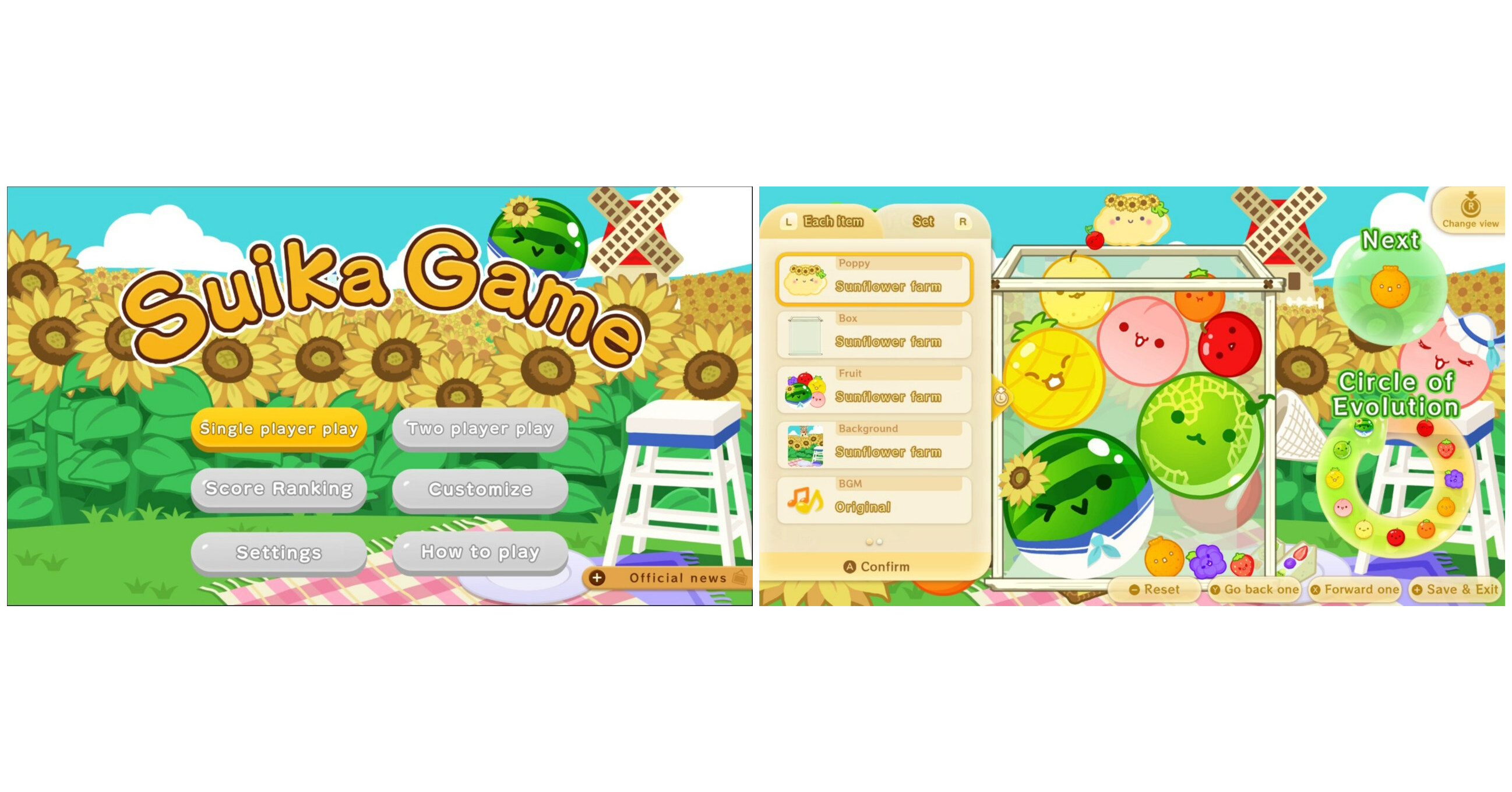 下載量突破1000萬次：《西瓜遊戲》為任天堂Switch用戶發佈夏日主題皮膚追加包