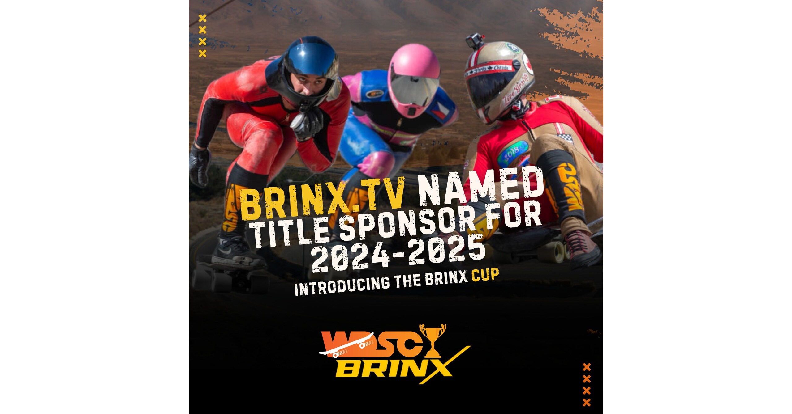 Brinx.TV Named Title Sponsor for 2024-2025 World Downhill Skateboarding Championship ...