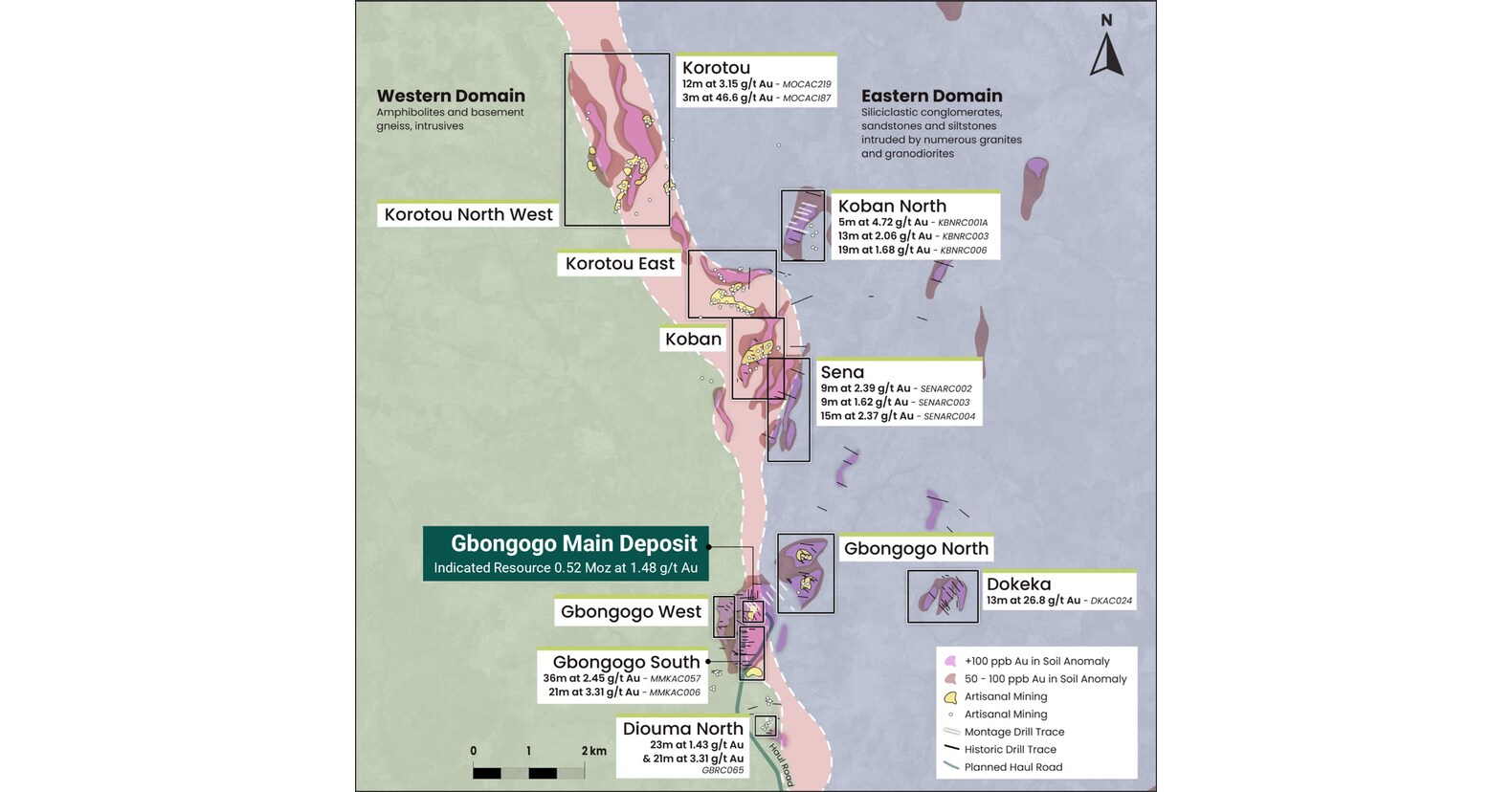 MONTAGE GOLD PROVIDES MID-YEAR KONÉ PROJECT EXPLORATION UPDATE; RESULTS ...