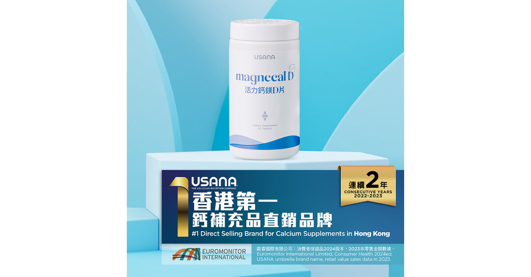 USANA Ranked #1 Direct Selling Brand for Calcium Supplements in Hong Kong