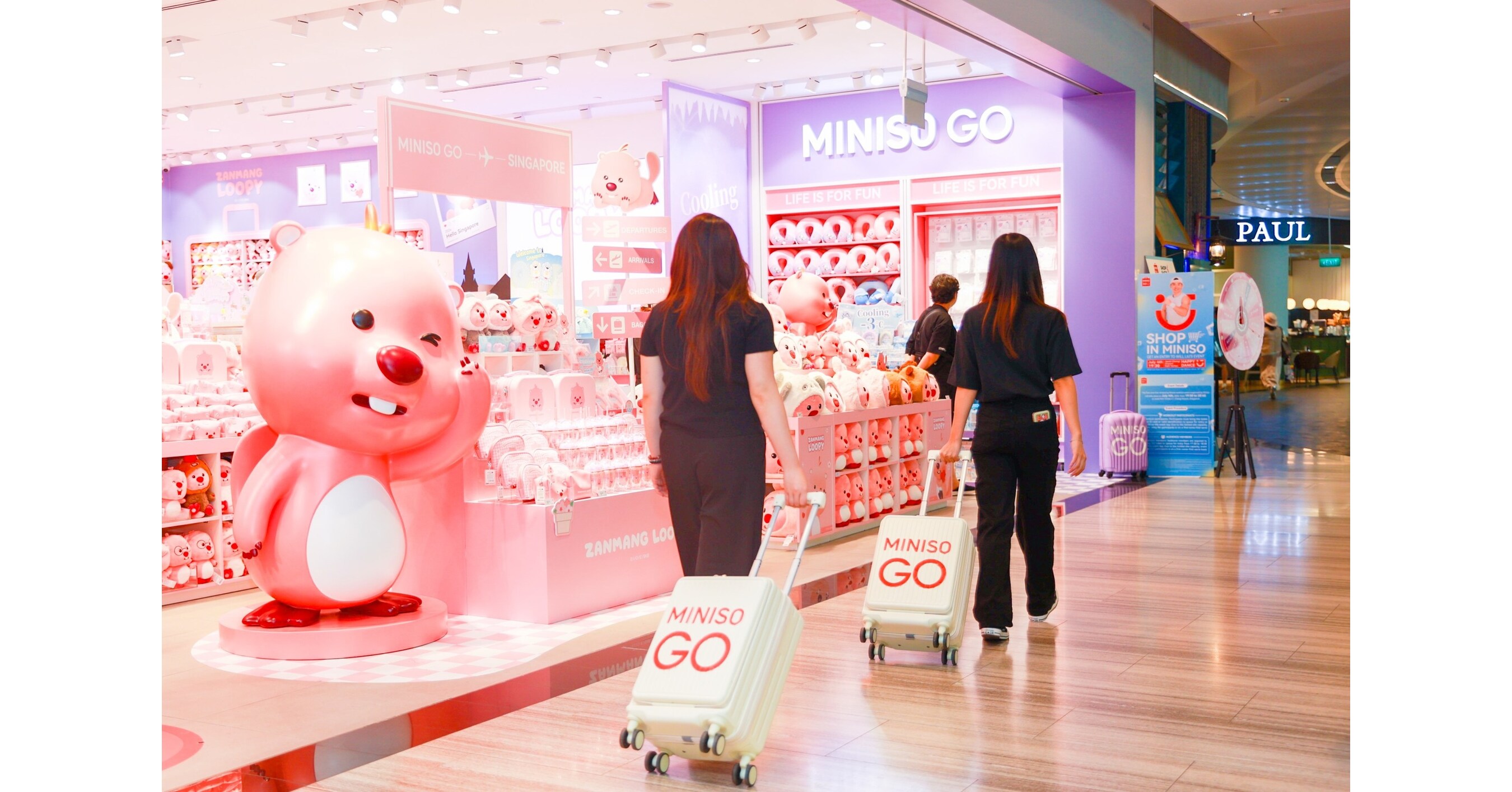 MINISO Opens Zanmang Loopy IP-themed Store at Singapore Jewel Changi ...