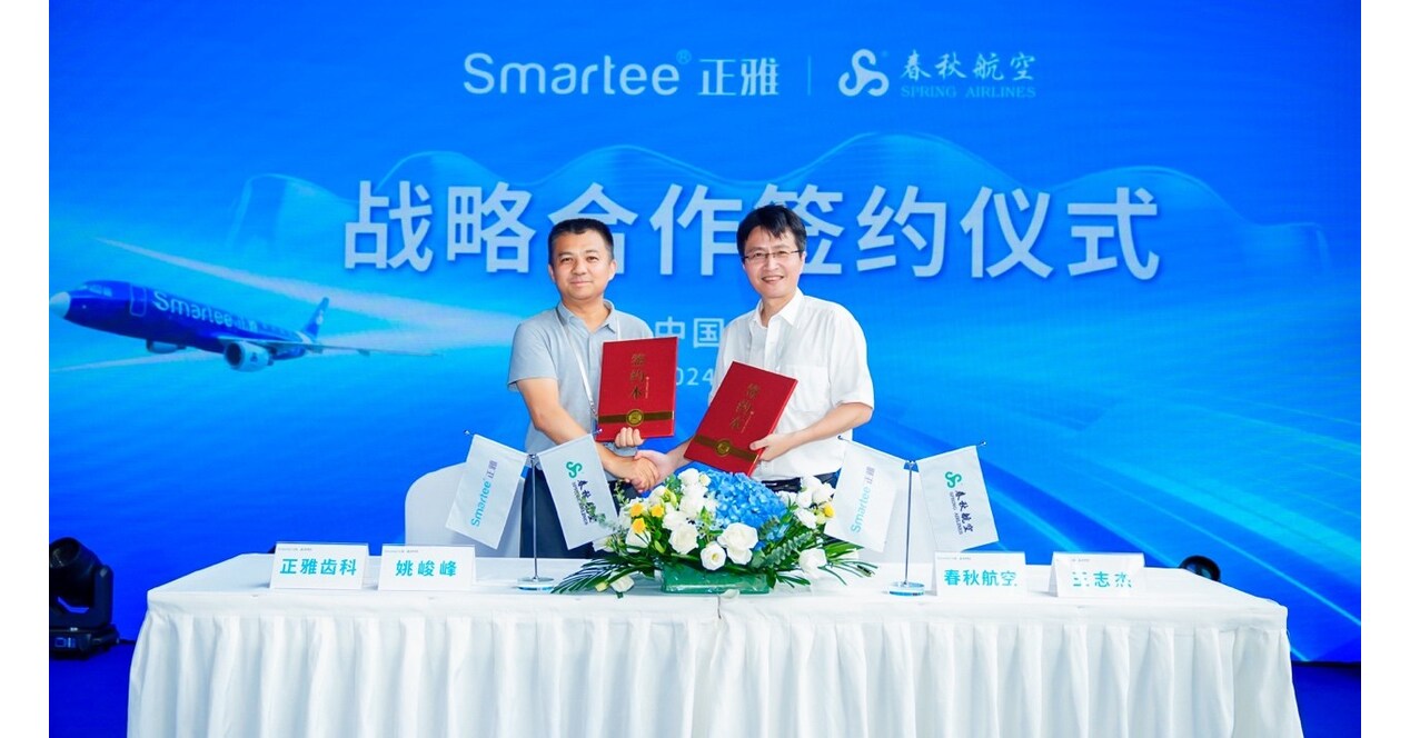 Smartee Denti-Technology Debuts Themed Airplane with Spring Airlines