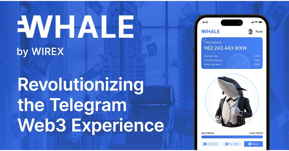 Wirex's new Whale app lets users earn rewards on Telegram