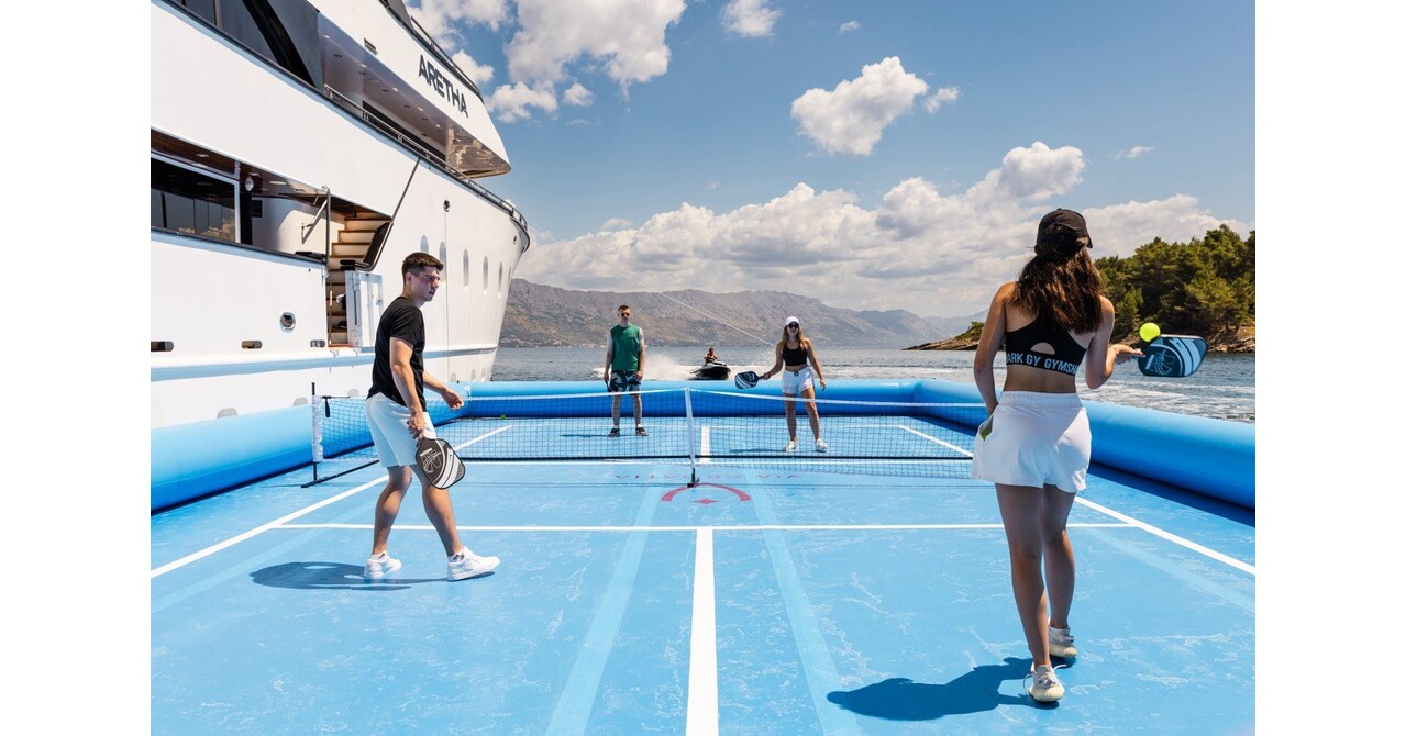 Via Croatia Created the First Floating Pickleball Court in the Adriatic Sea