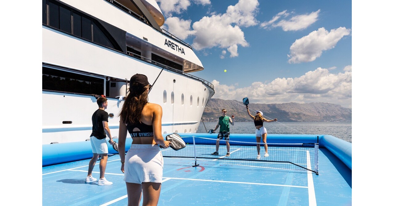 Via Croatia Created the First Floating Pickleball Court in the Adriatic Sea