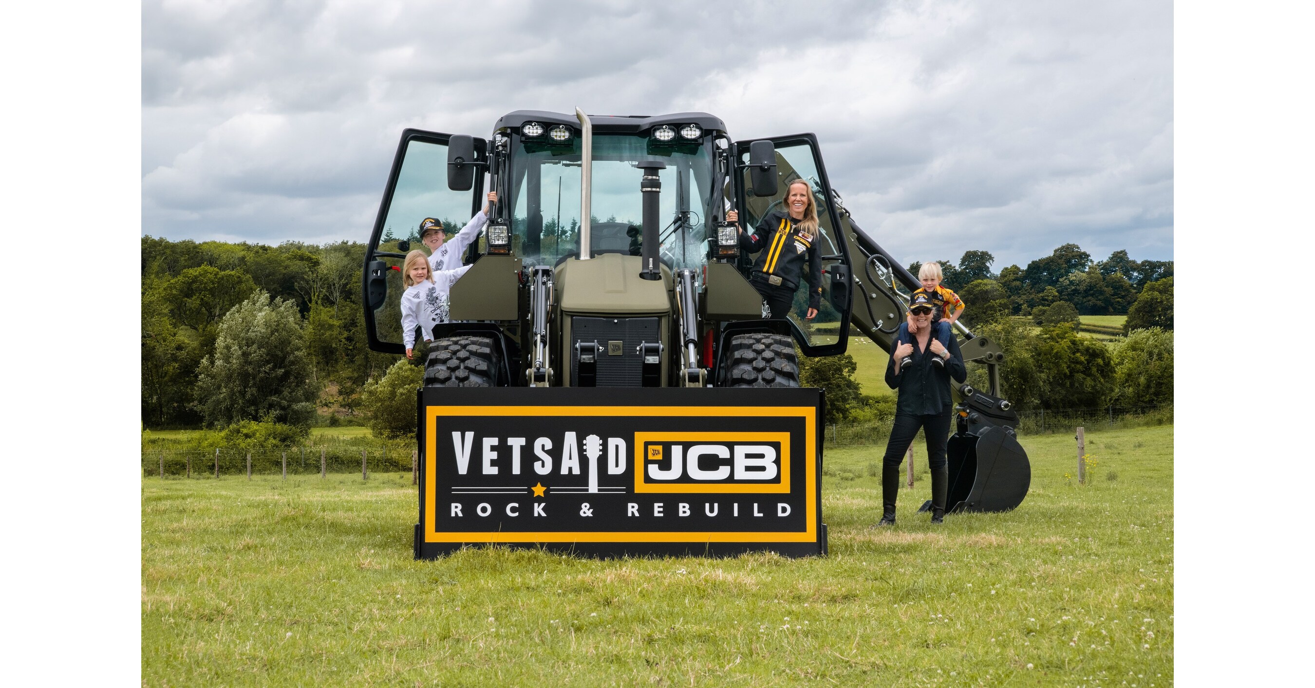 JCB PARTNERS WITH ROCK LEGEND JOE WALSH AND VETSAID TO ROCK & REBUILD