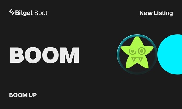 Boom Up (BOOM) trending TON blockchain project listed on Bitget Spot