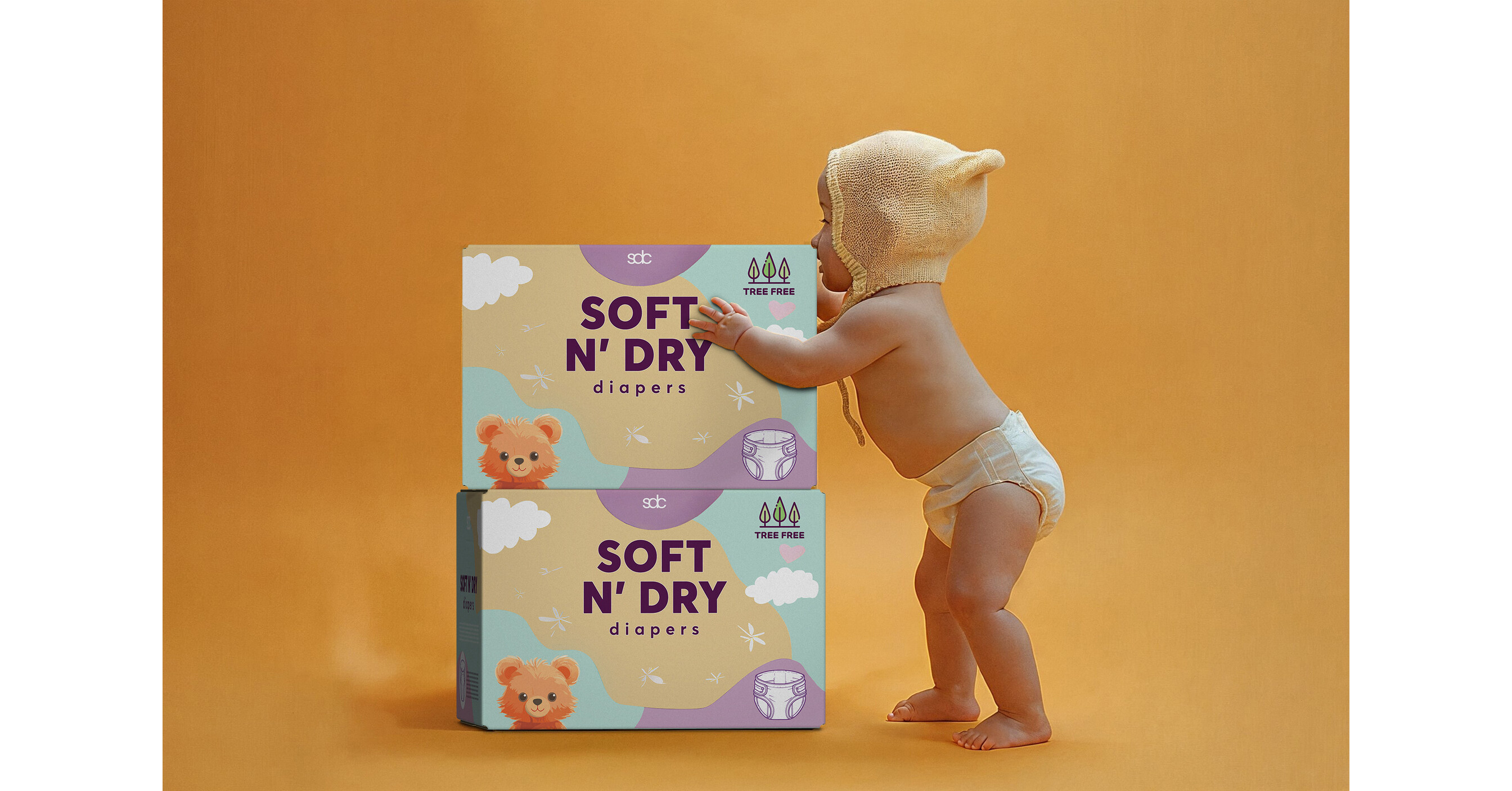 Soft N Dry Tree Free Diapers Now in European Markets
