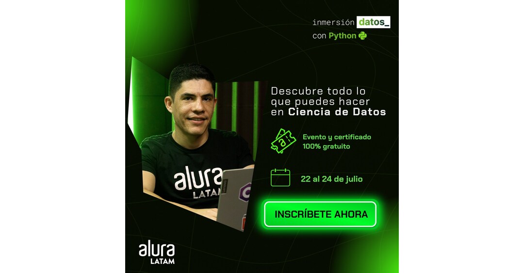 Alura Latam Abre Más De 40 Mil Plazas Para Curso Gratuito De Python Y Análisis De Datos 