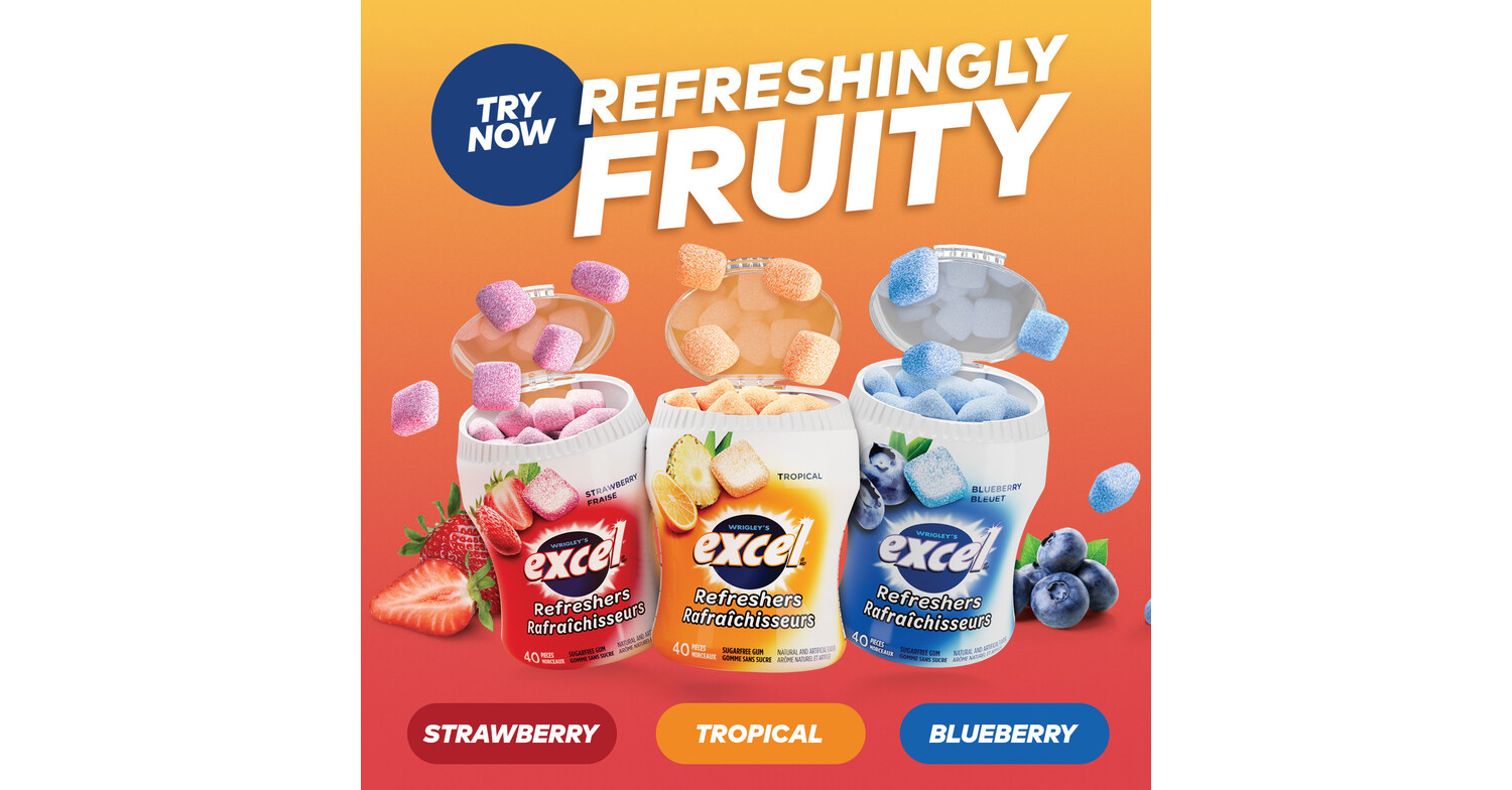 Mars Launches Bold Gum Innovation: New Fruit-Flavoured EXCEL ...