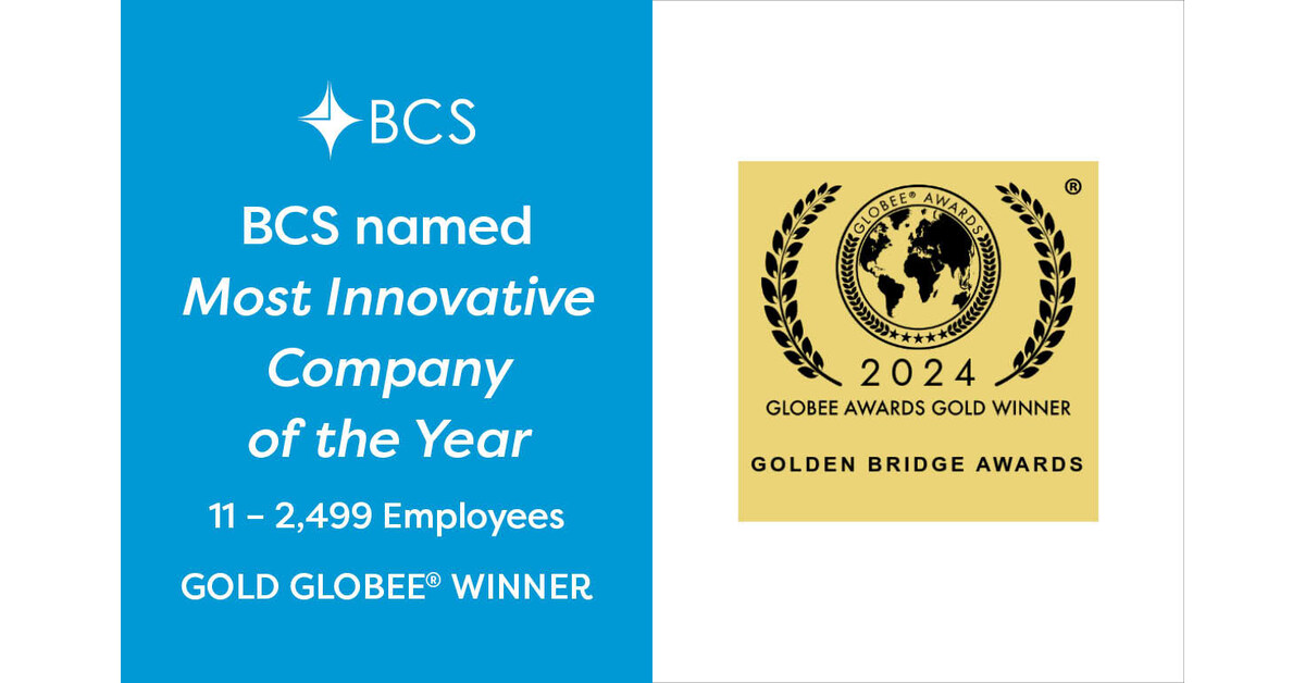 BCS Honored as "Most Innovative Company of the Year" in the 16th Annual ...
