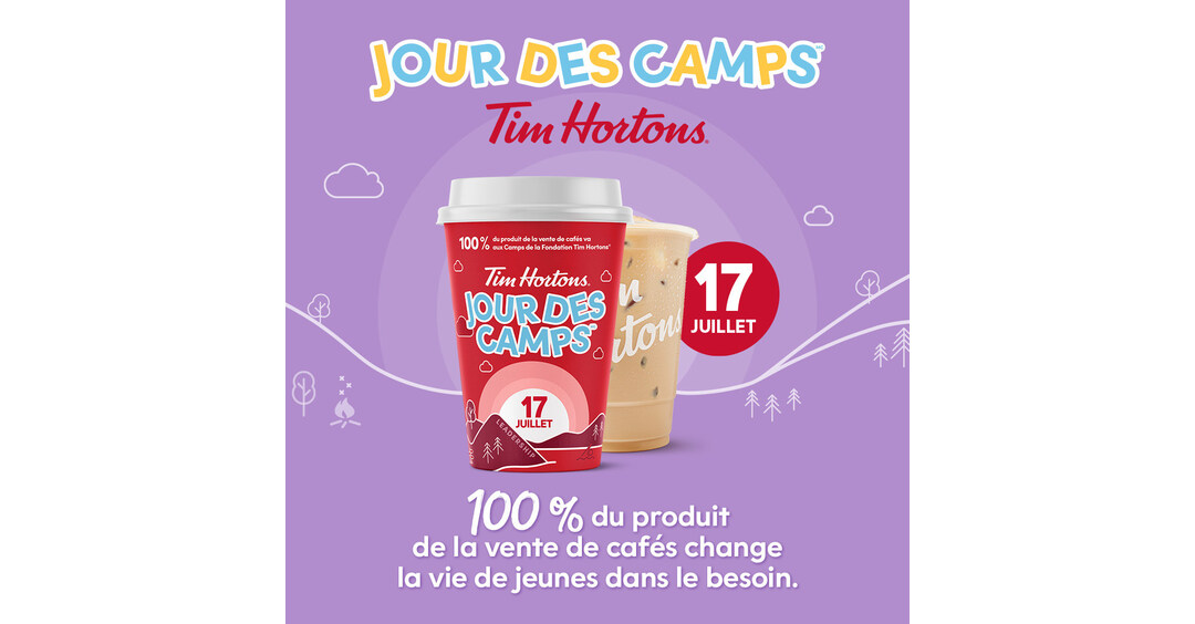 Le Jour des camps Tim Hortons est de retour AUJOURD'HUI, et 100 % des ...