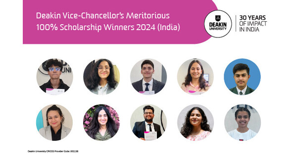 10 Indian Students Awarded Deakin University Vice-Chancellor's Meritorious 100% Scholarship ...