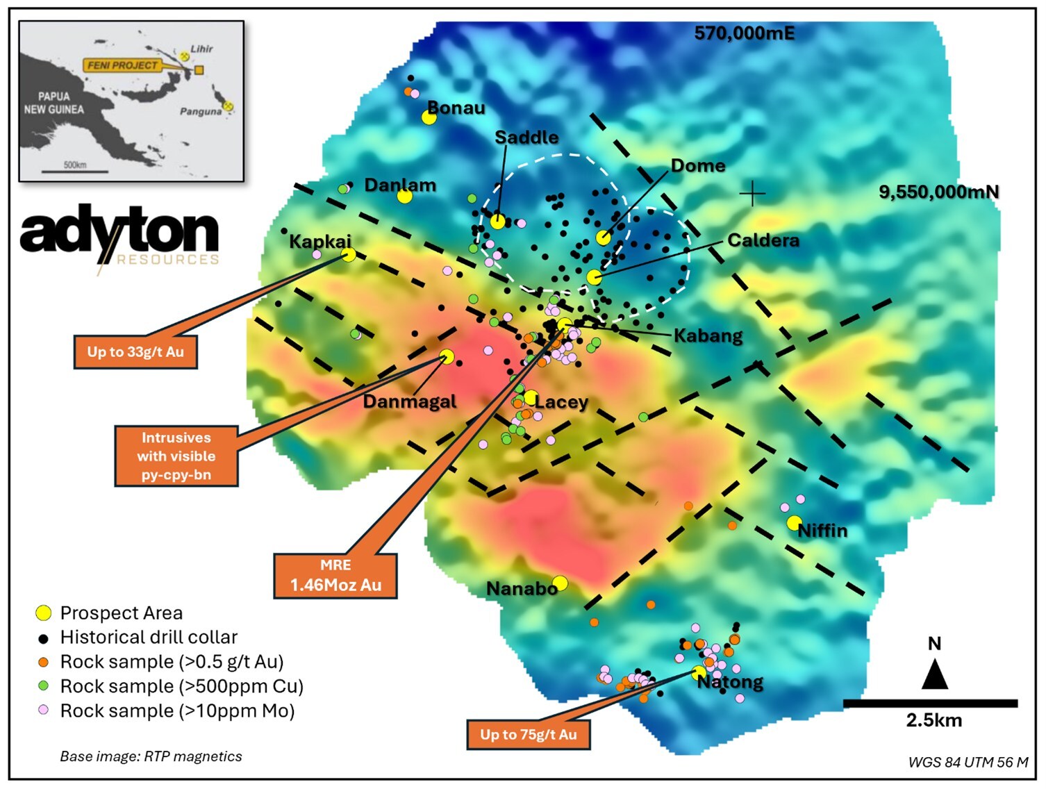 Adyton Resources: Review of existing and historical data on Feni Island ...