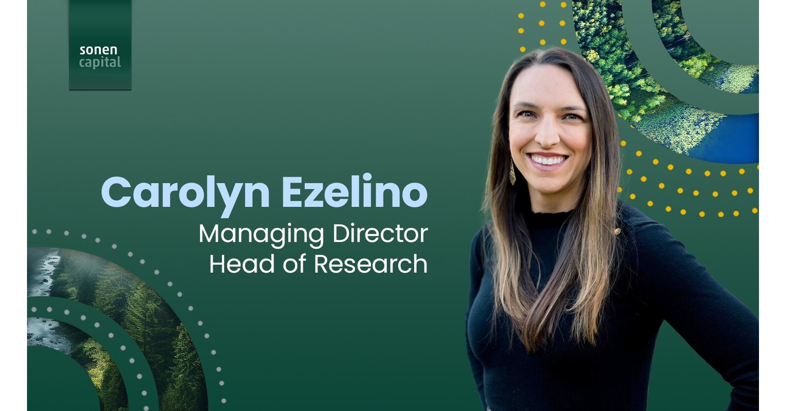 Carolyn Ezelino Promoted to Head of Research at Sonen Capital