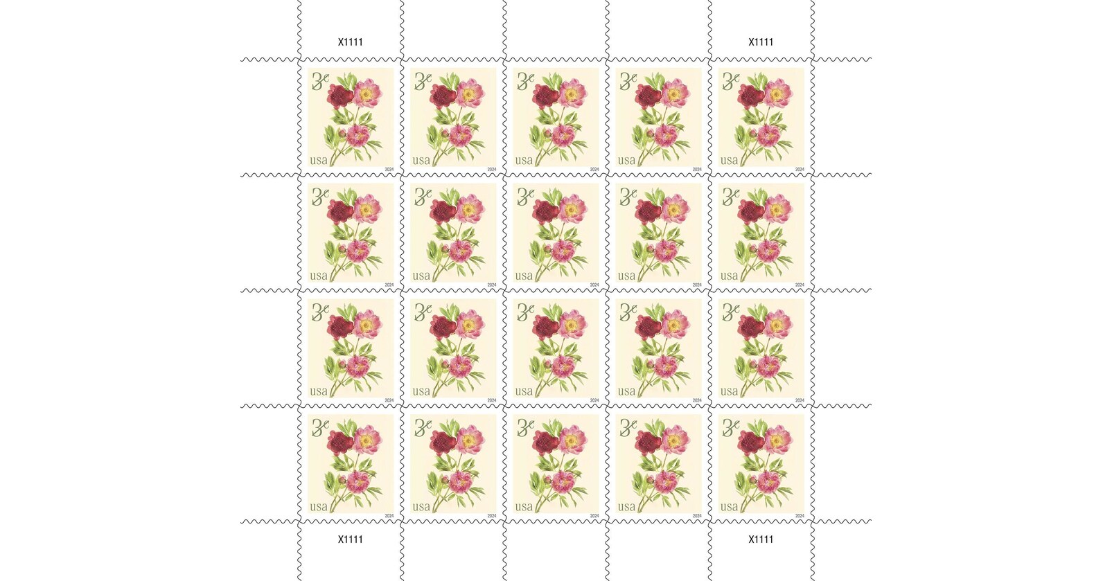 USPS Unveils Graceful Low-Denomination Flower Stamps