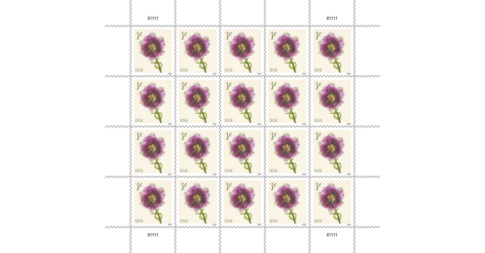 USPS Unveils Graceful Low-Denomination Flower Stamps