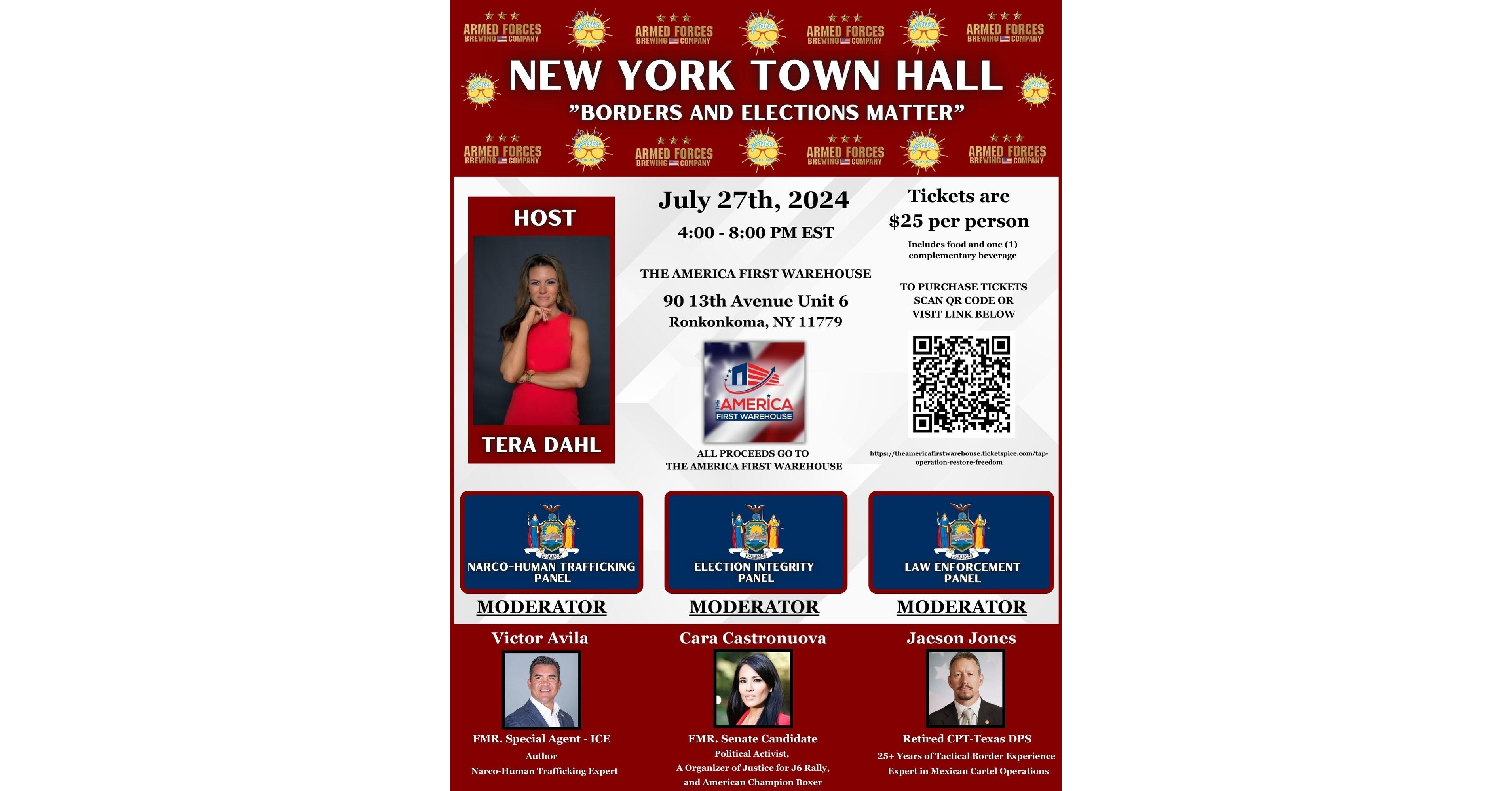 NEW YORK TOWN HALL: 'BORDERS AND ELECTIONS MATTER'