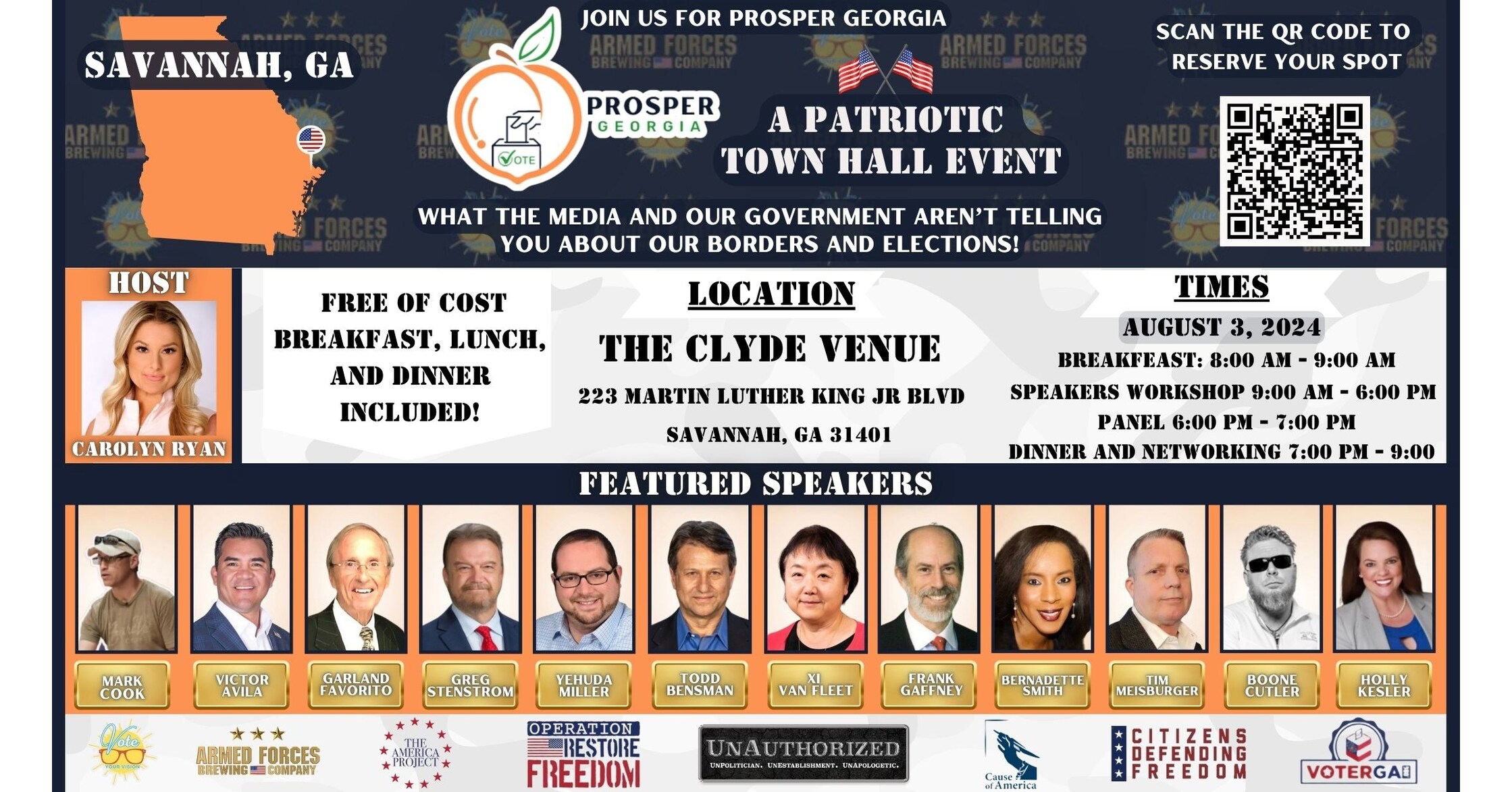 ProsperGA: A Patriotic Town Hall Forum on America's Borders & Elections