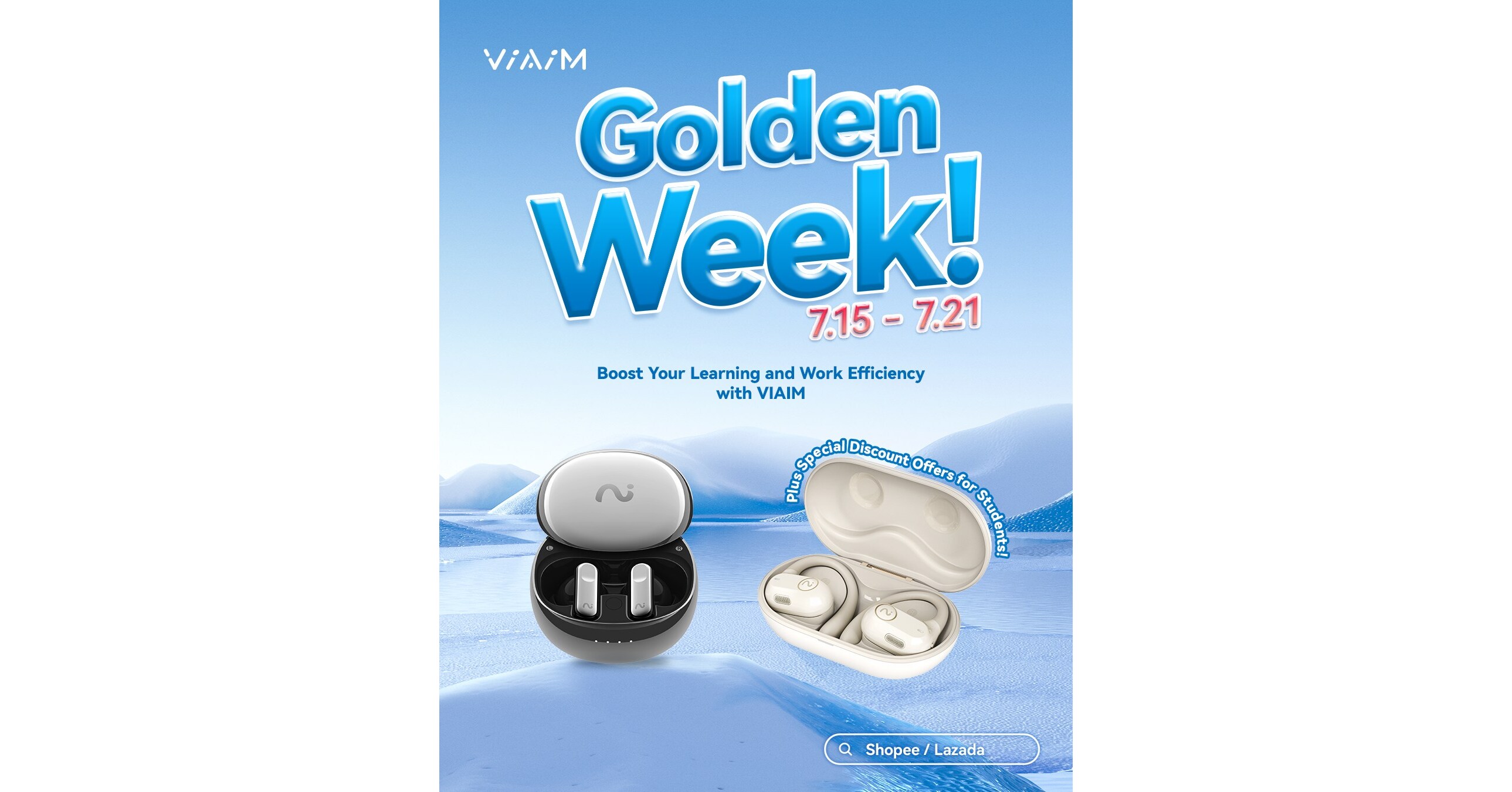 VIAIM Air Earbuds Available with 50% Discount for Students, Empowering ...