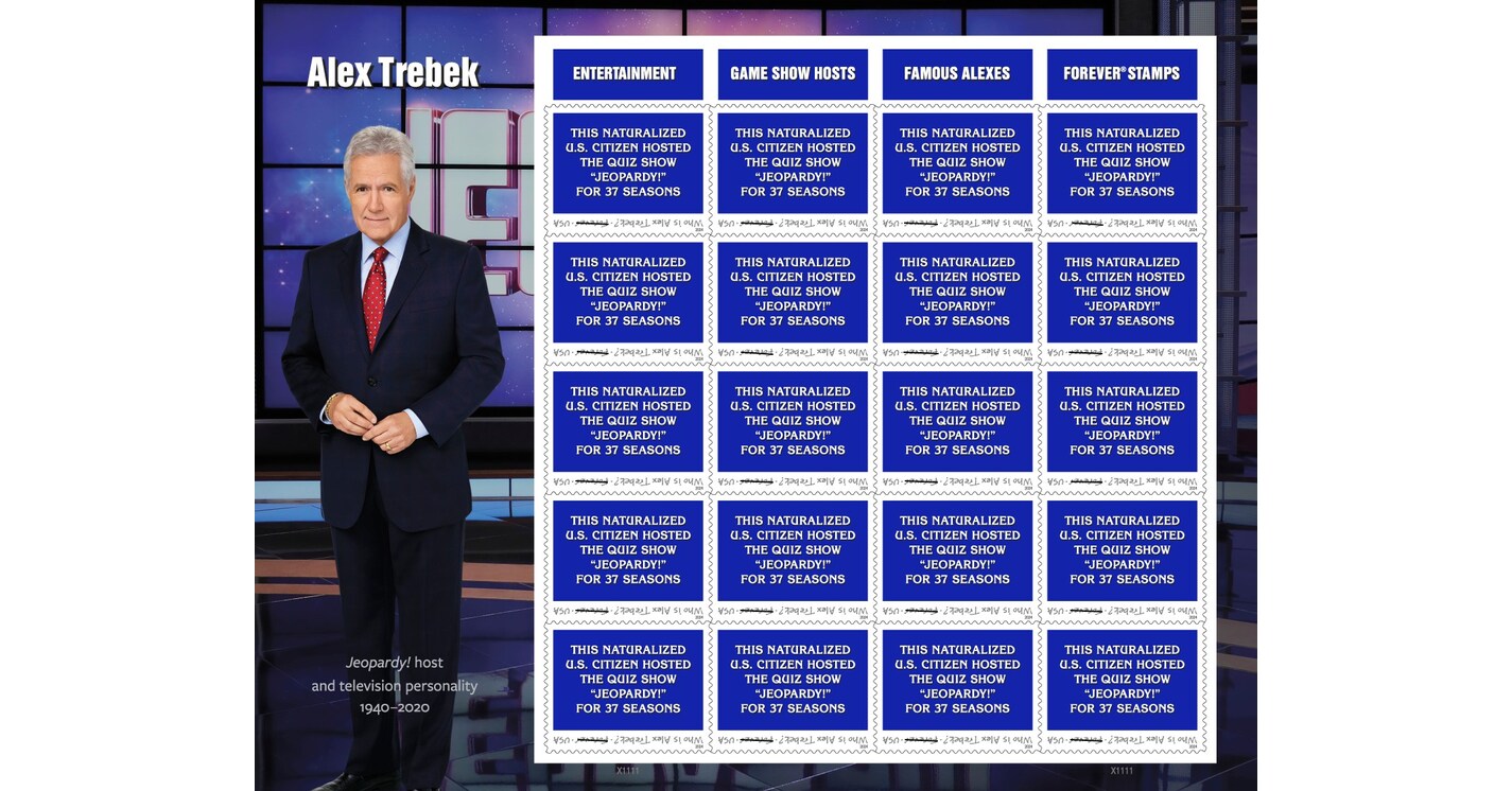 Alex Trebek Featured in USPS Category: STAMPS