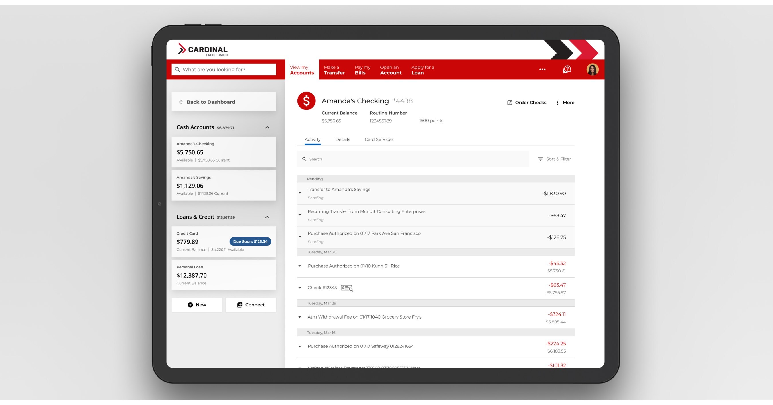 Online Mobile Banking Inroads Credit Union Union Bank Elevates Digital