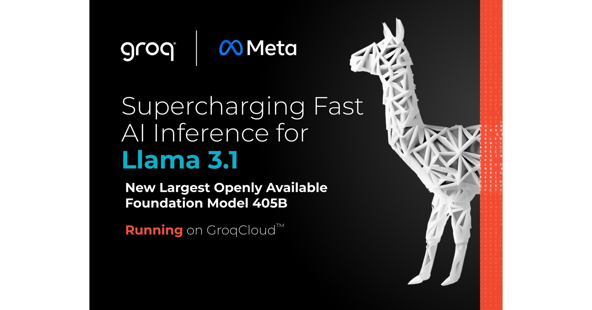 GROQ SUPERCHARGES FAST AI INFERENCE FOR META LLAMA 3.1