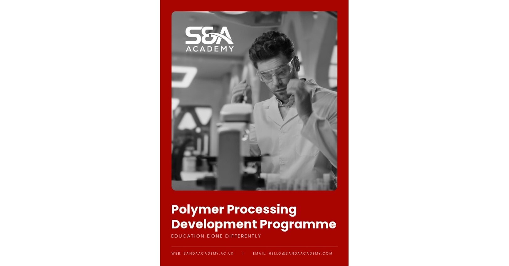 The S&A Academy has launched the UK's National Polymer Processing Technician Apprenticeship ...