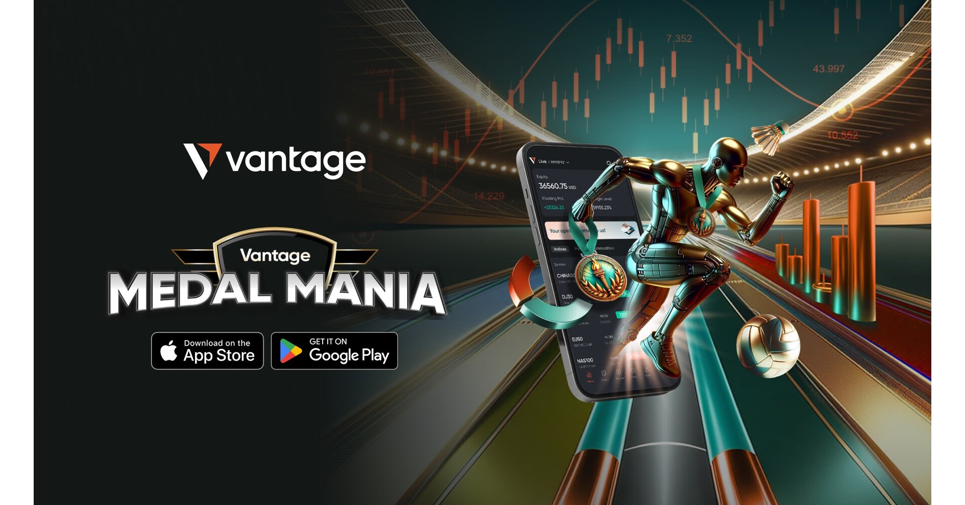 Vantage App celebrates the spirit of the Games with "Vantage Medal Mania"