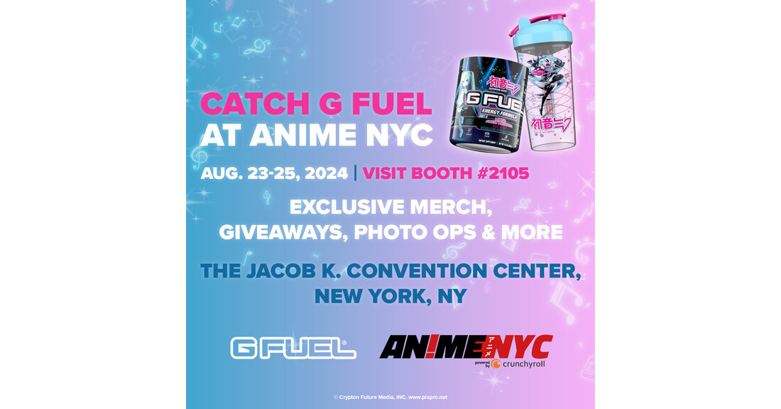 G FUEL Returns as the Official Energy Drink Partner for Anime NYC 2024