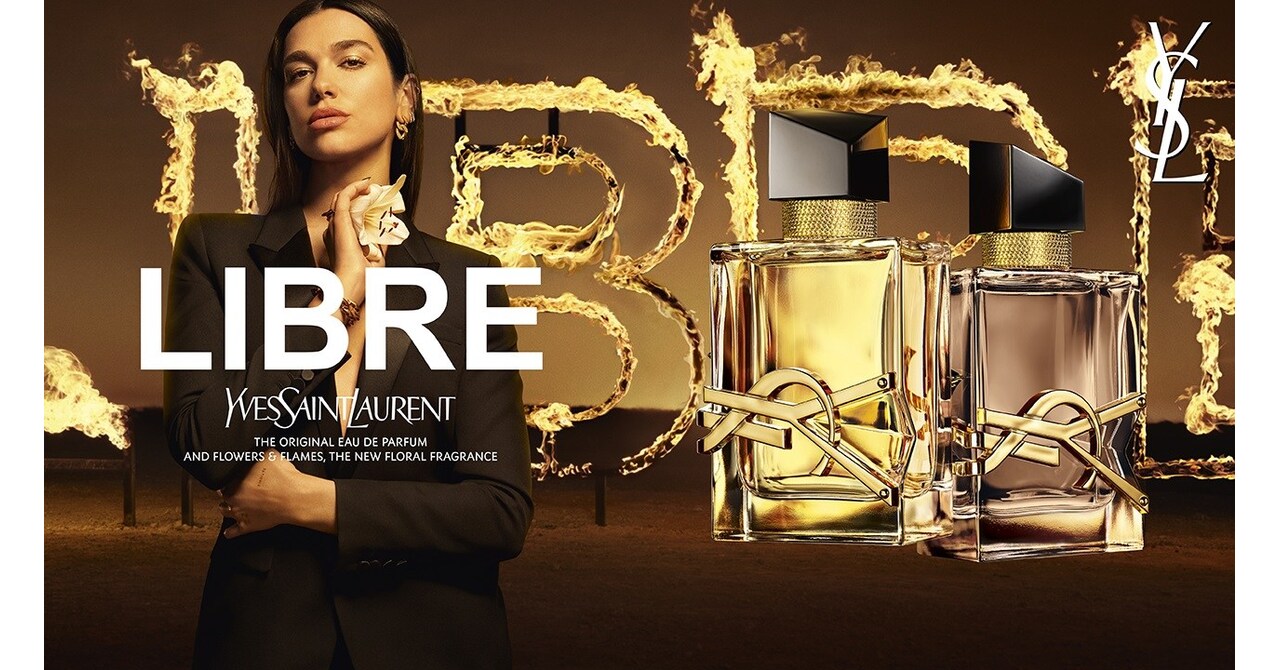 DUA LIPA FRONTS NEW YSL BEAUTY LIBRE FLOWERS & FLAMES CAMPAIGN