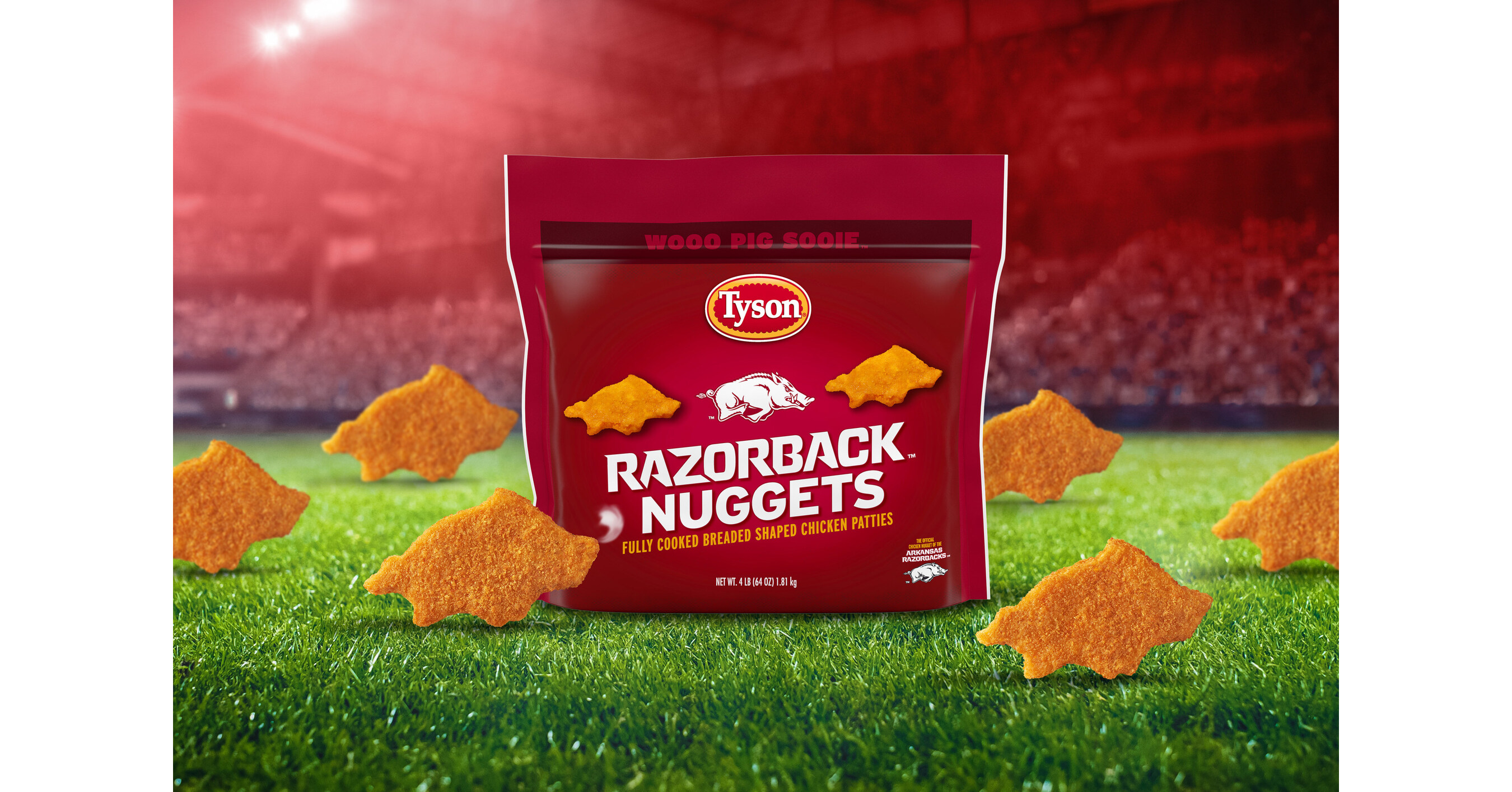 New Tyson® Razorback™ Nuggets Will Have Fans Cheering Wooo Pig Sooie®