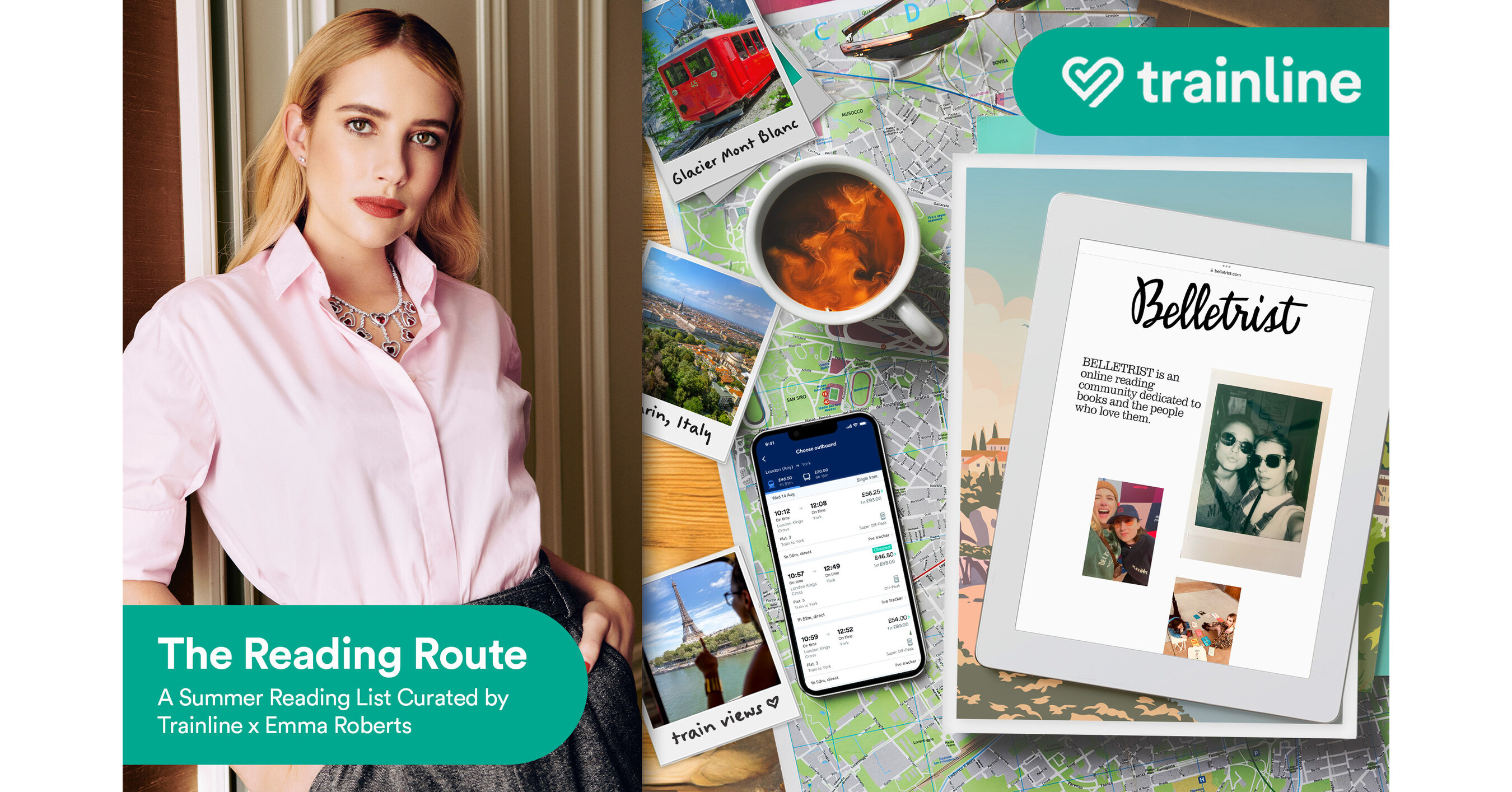 Trainline and Emma Roberts Inspire Wanderlust and Literary Adventure ...