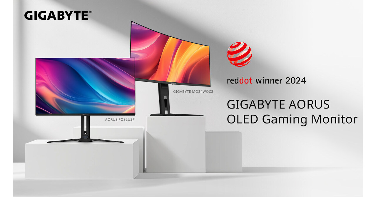 GIGABYTE OLED Gaming Monitors Win Red Dot Design Award and Receive ...