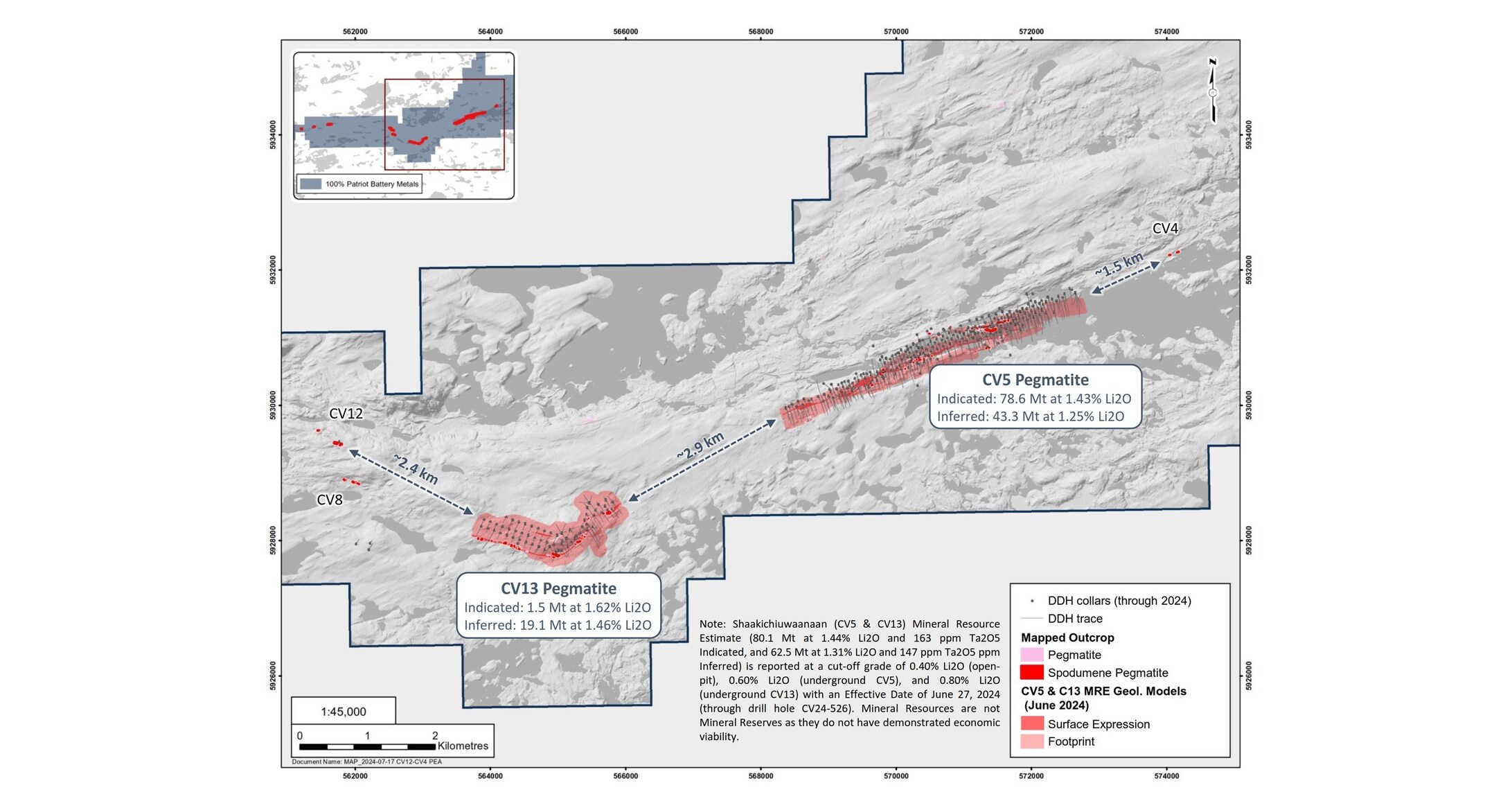 Significant Mineral Resource Upgrade at Shaakichiuwaanaan Lithium ...