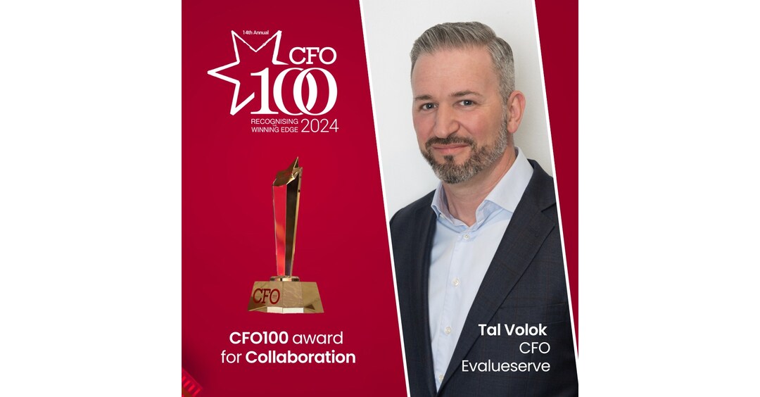 Evalueserve's CFO Tal Volok Recognized in Prestigious CFO100 Programme