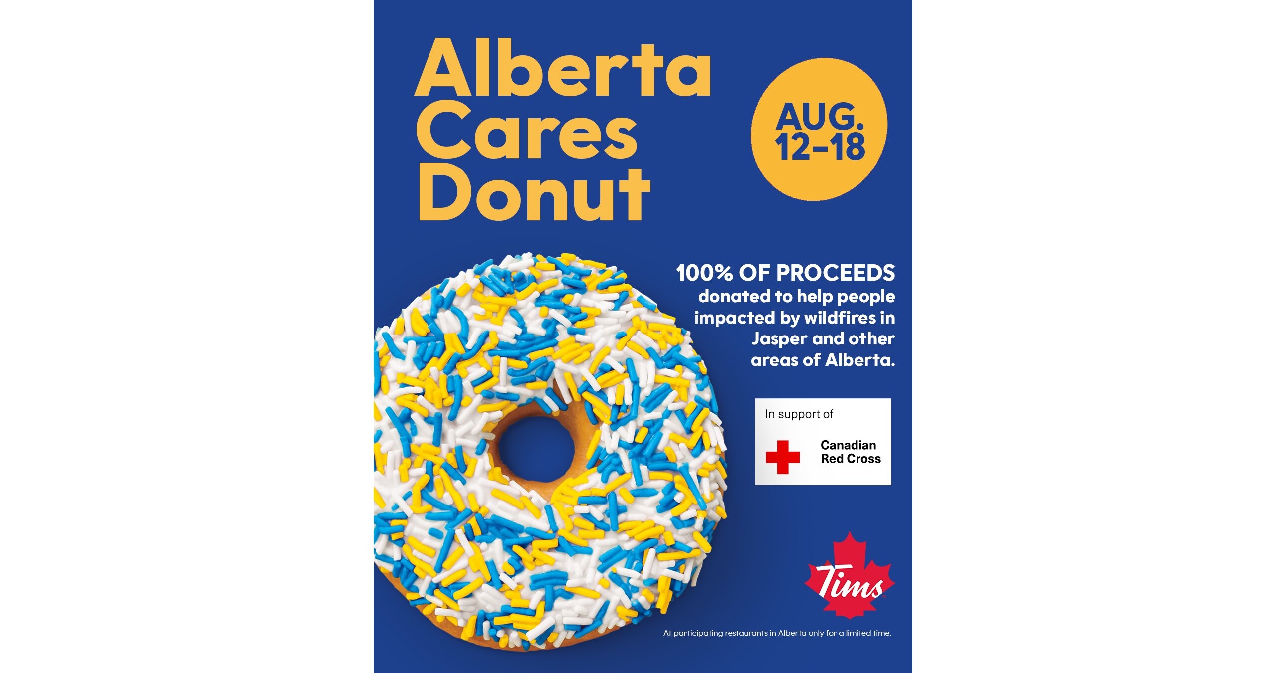 Tim Hortons restaurants across Alberta launch fundraising donut ...